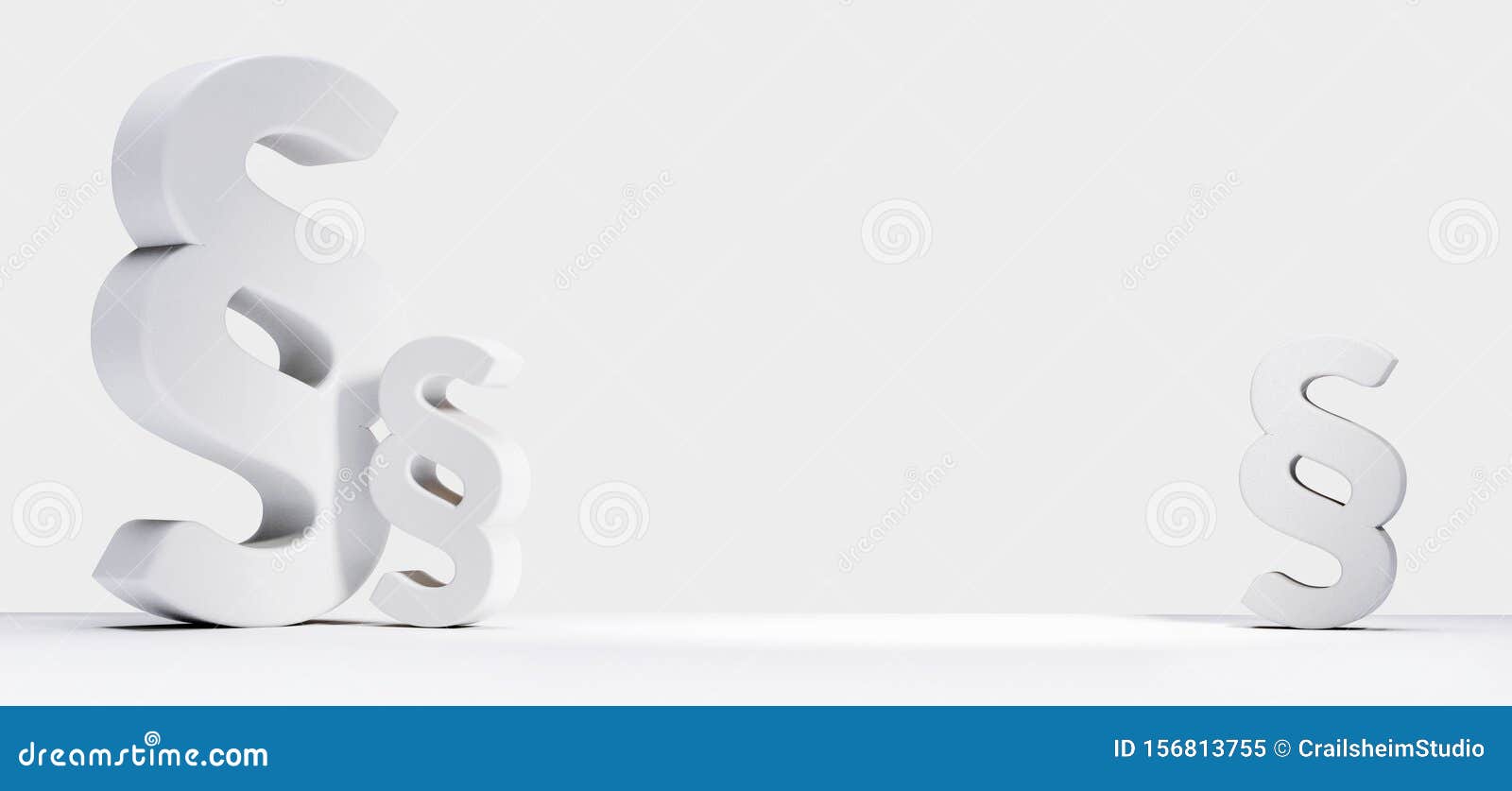 Paragraph Symbol White Backdrop 3d-illustration Stock Illustration ...