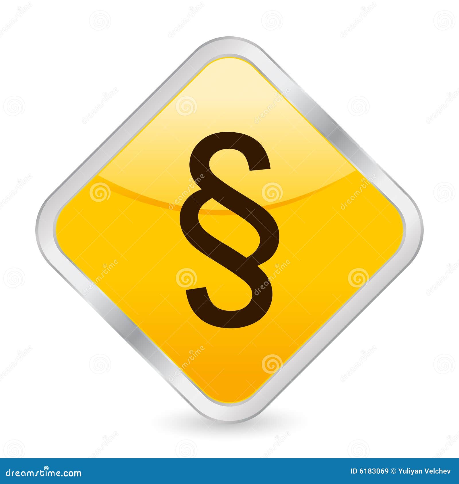 Paragraph Symbol Yellow Icon Stock Vector - Illustration of vector ...