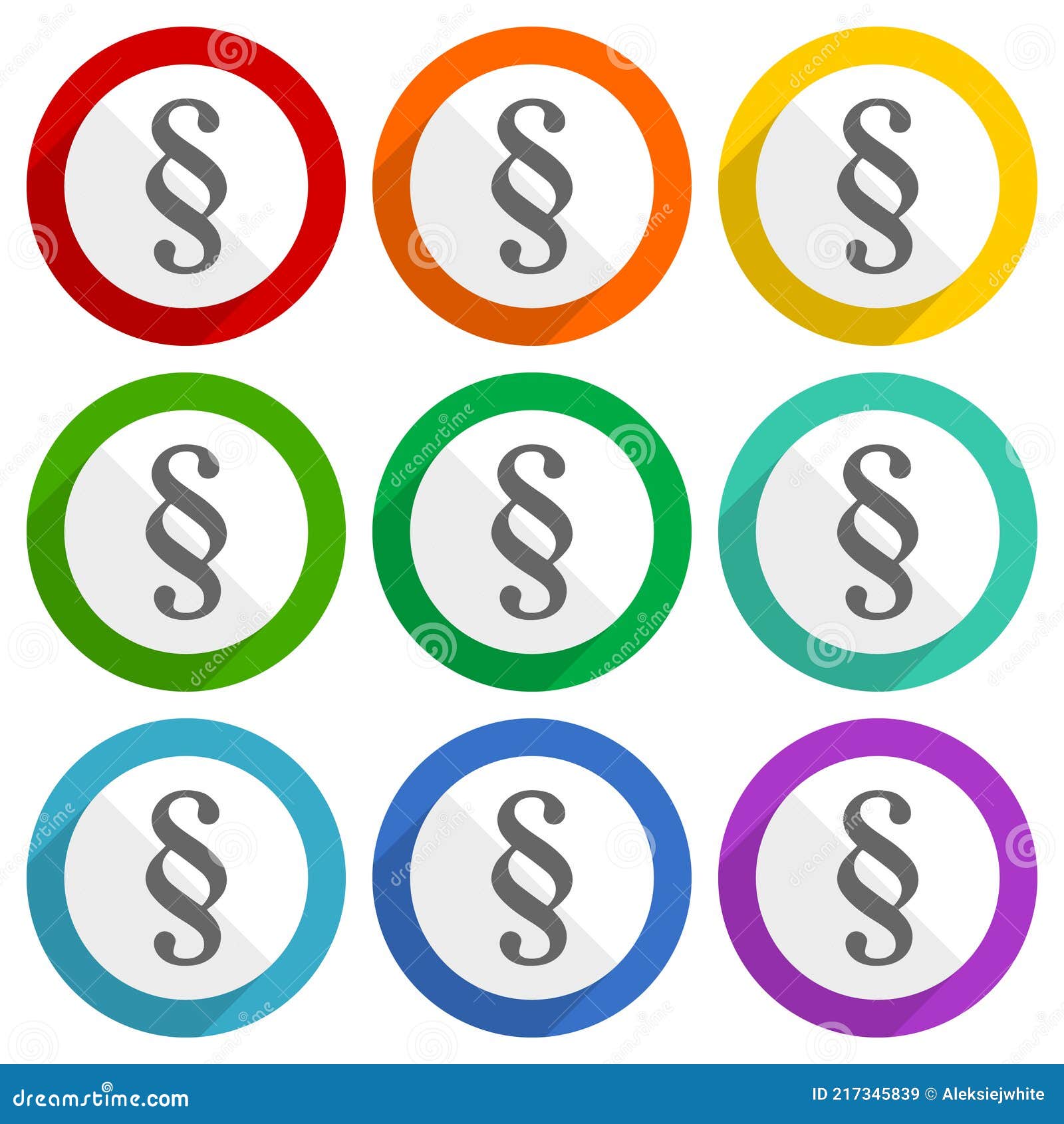 Paragraph Colorful Paper Symbols In The Corner On A Grey Background ...