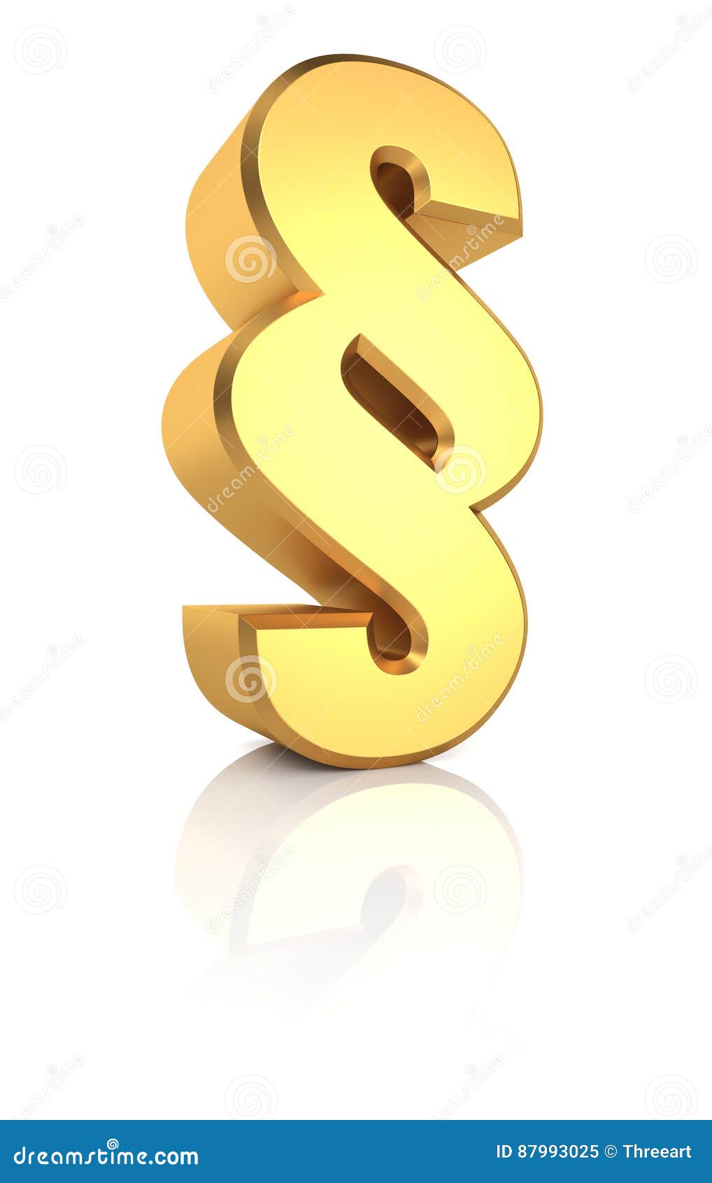 Paragraph-Zeichen Des Gold3d Stock Abbildung - Illustration von patent ...