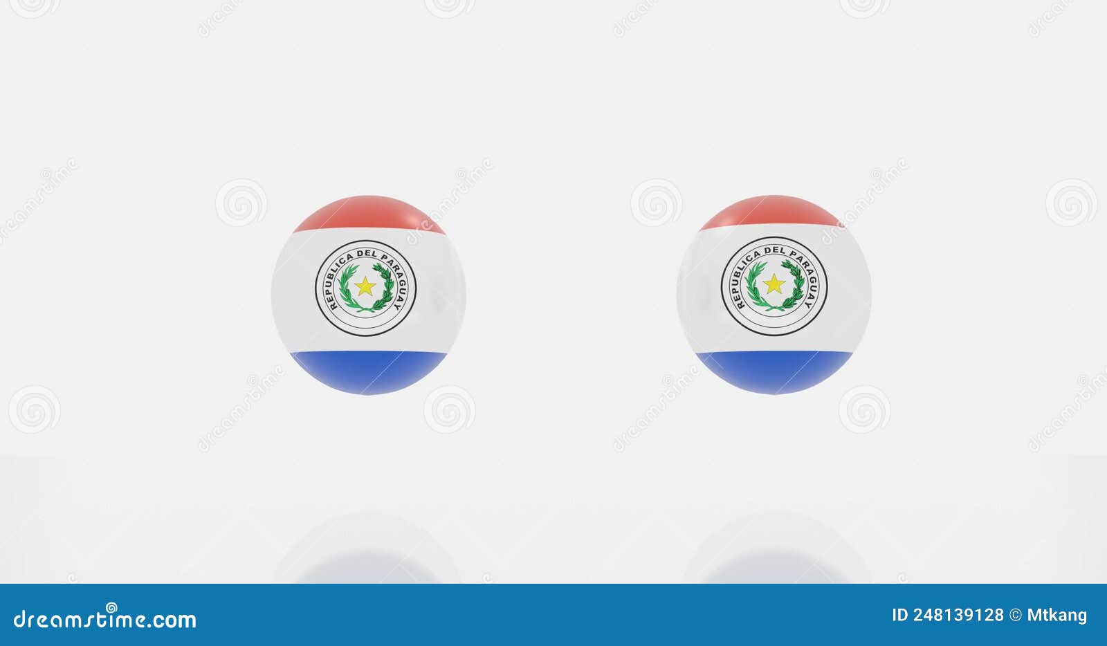 Paraguay Flag Icon or Symbols Stock Illustration - Illustration of ...