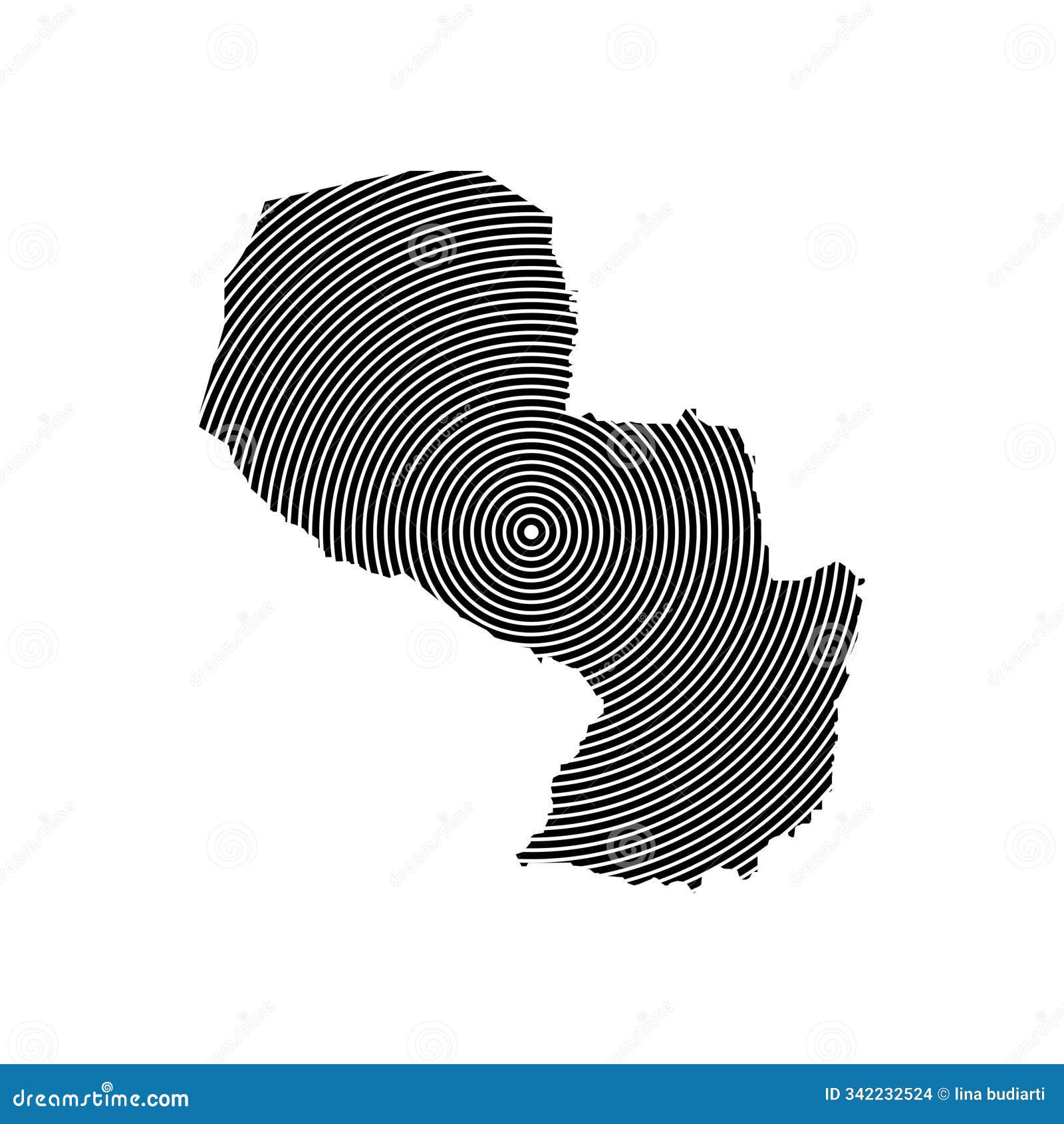 Paraguay Map Illustration Icon Stock Vector - Illustration of design ...