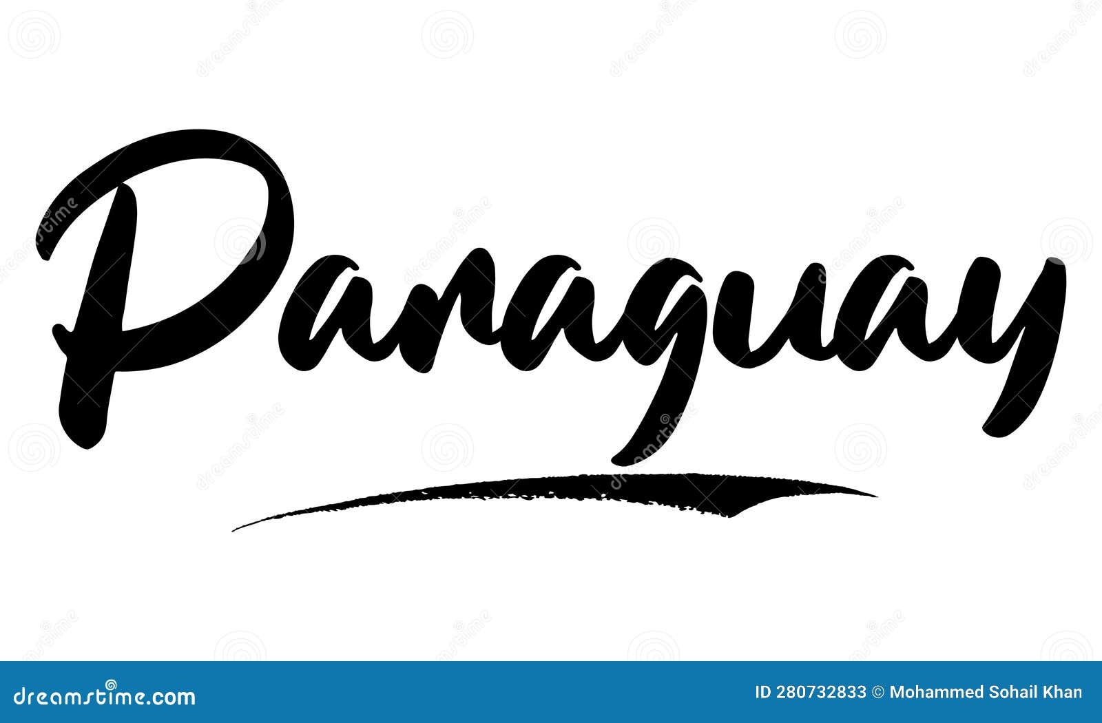 Paraguay Typography Lettering Text Vector Design Quote Stock Vector ...