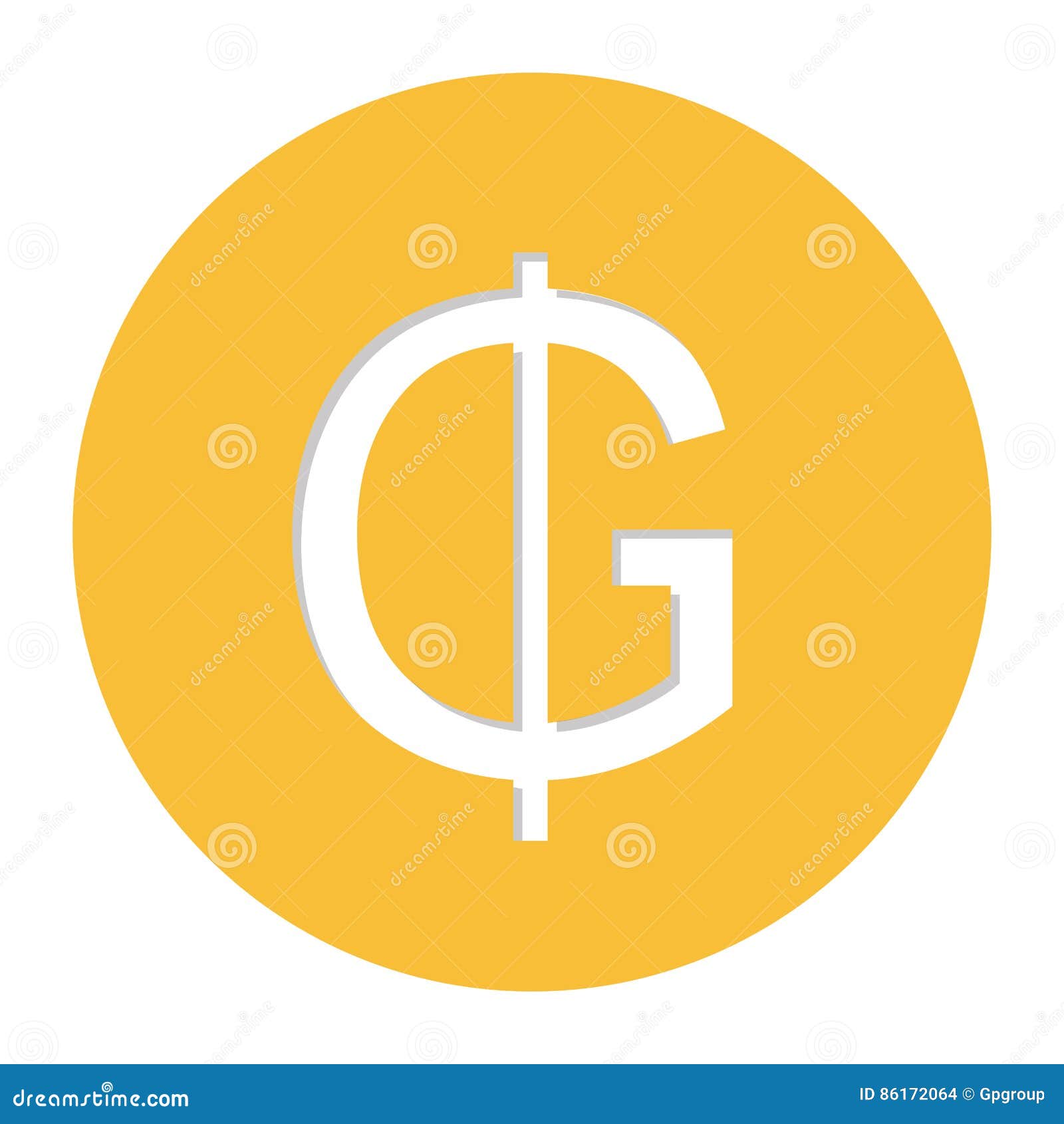 Paraguayan Guarani Currency Symbol Icon Stock Illustration ...