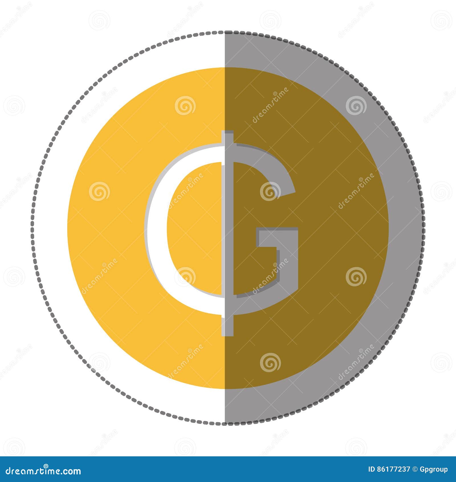 Paraguayan Guarani Currency Symbol Icon Stock Illustration ...