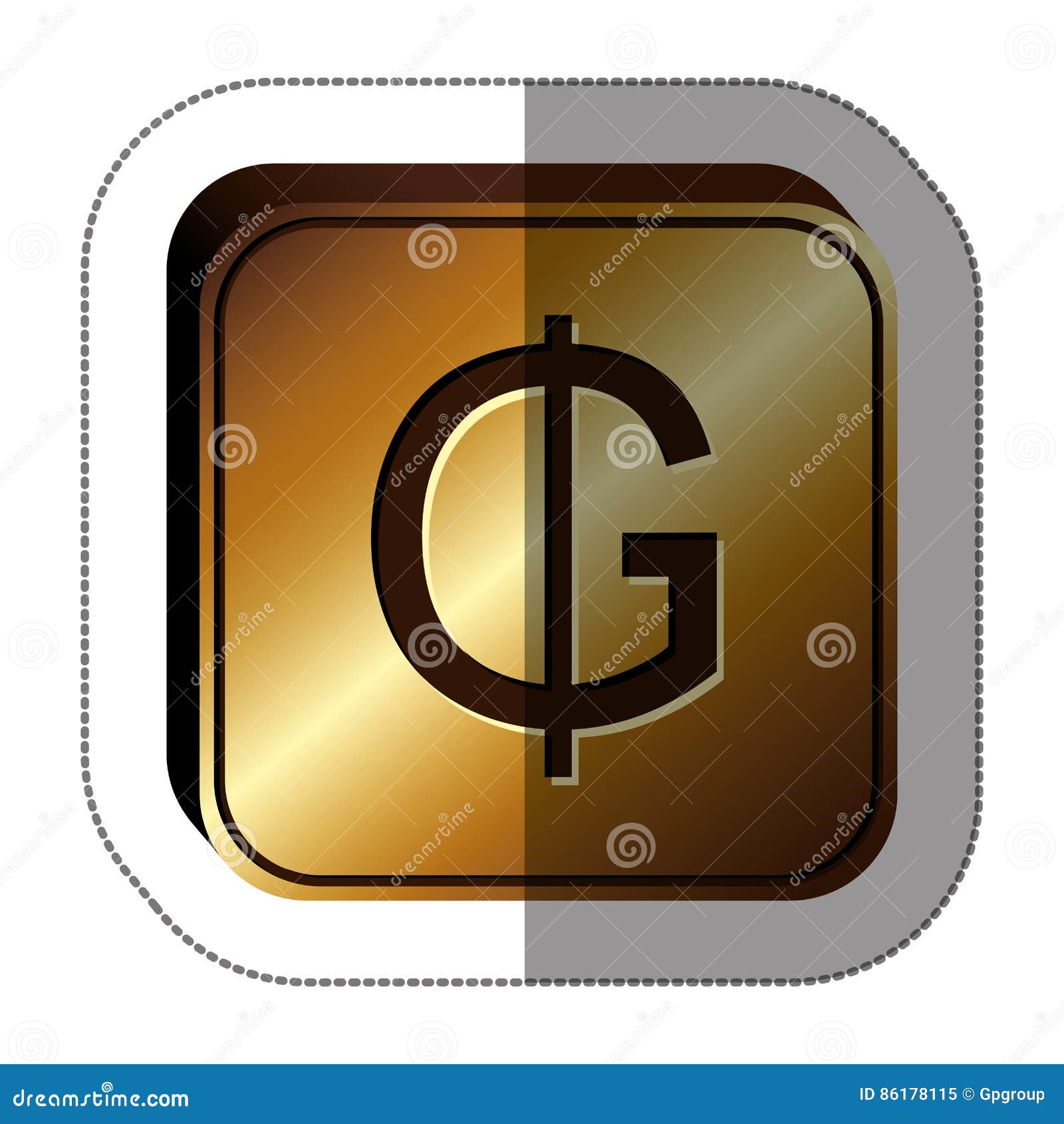 Paraguayan Guarani Currency Symbol Icon Stock Illustration ...