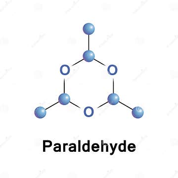 Paraldehyde is the Cyclic Trimer Stock Vector - Illustration of carbon ...