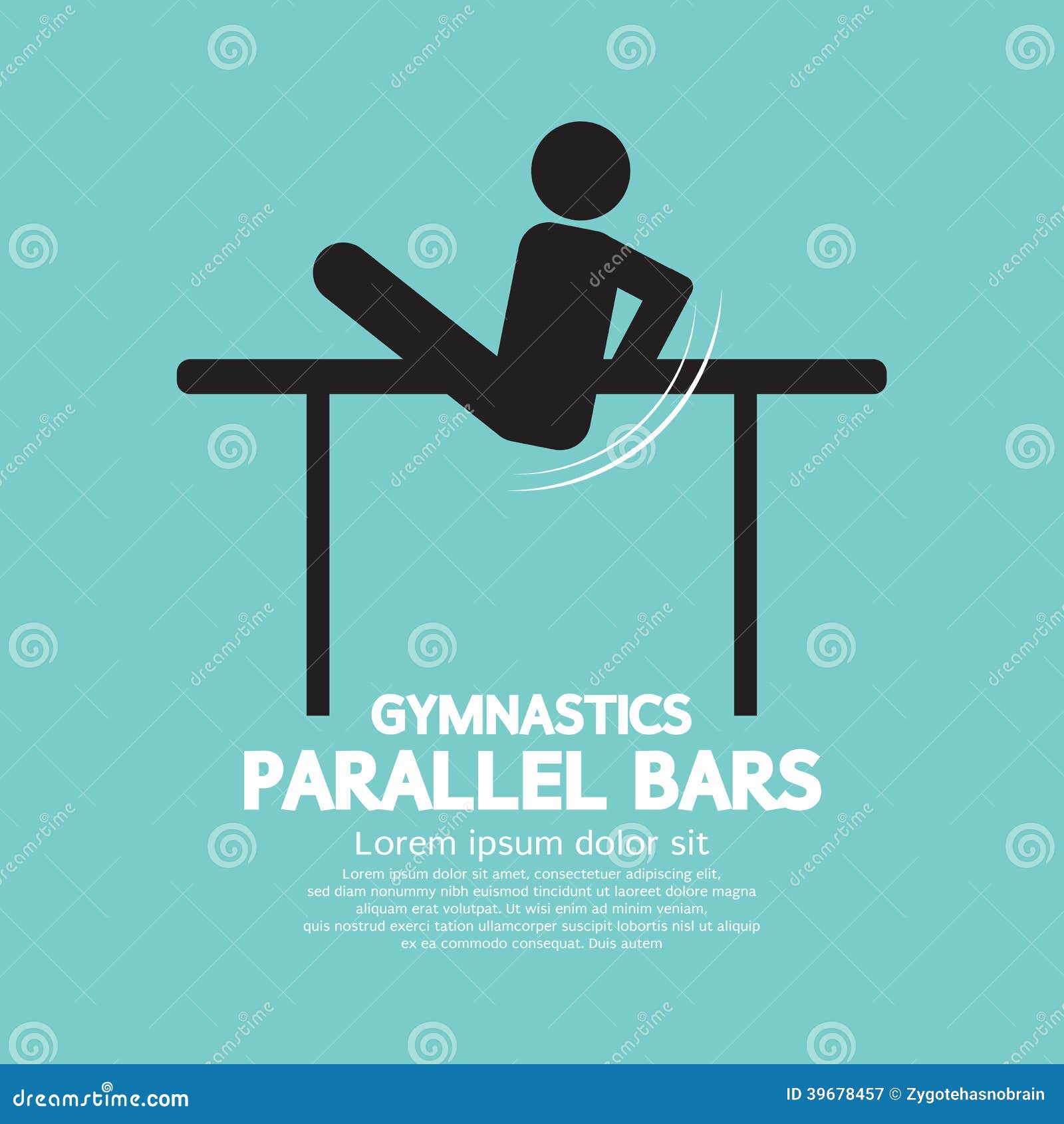 Parallel Bars Pull Up Vector Illustration | CartoonDealer.com #80967008