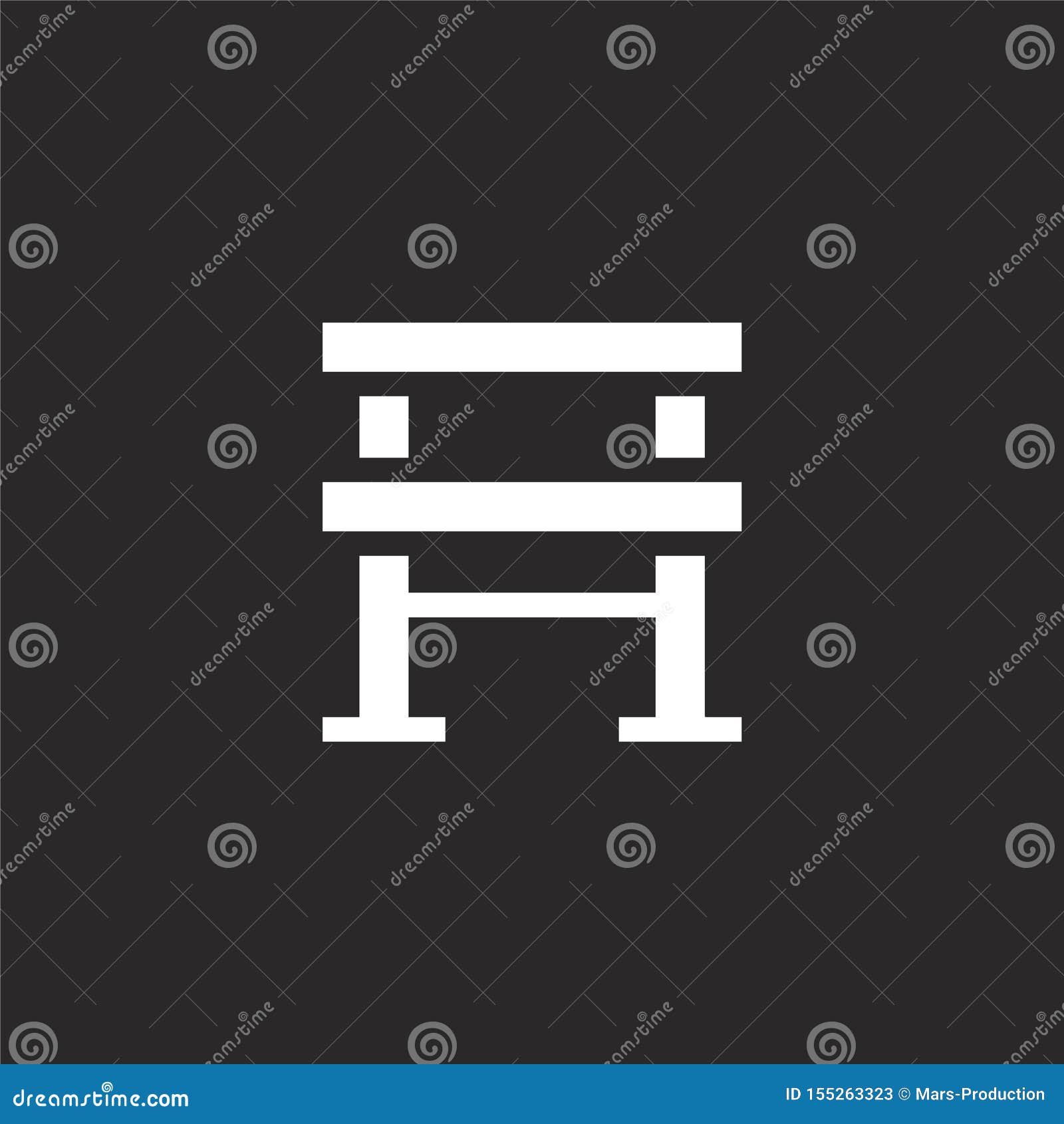 Parallel Bars Icon. Filled Parallel Bars Icon for Website Design and ...
