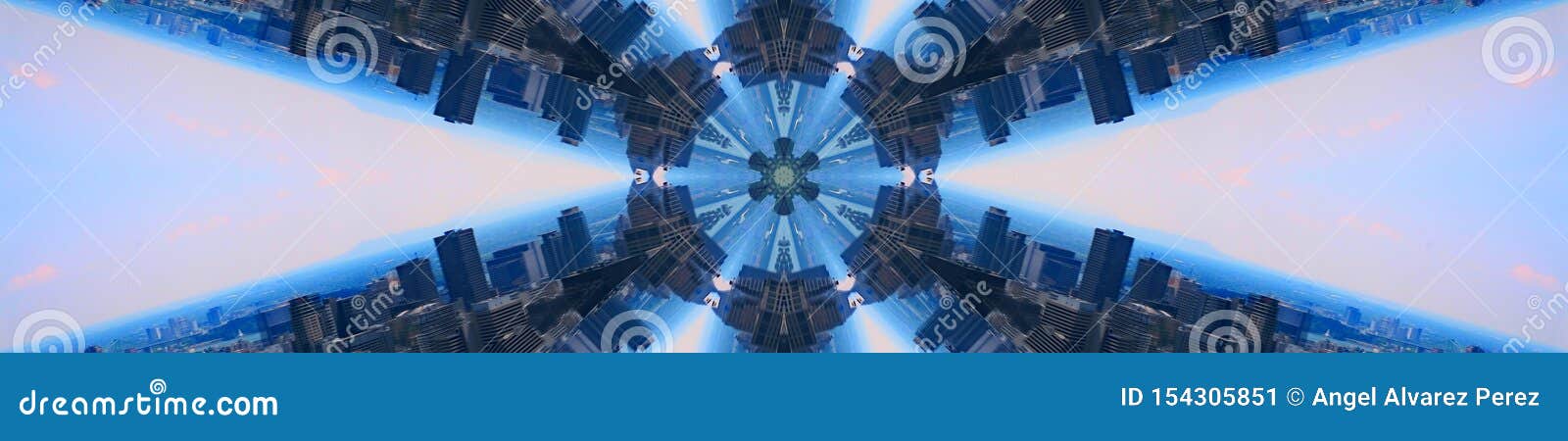 Parallel city effect stock illustration. Illustration of arts - 154305851