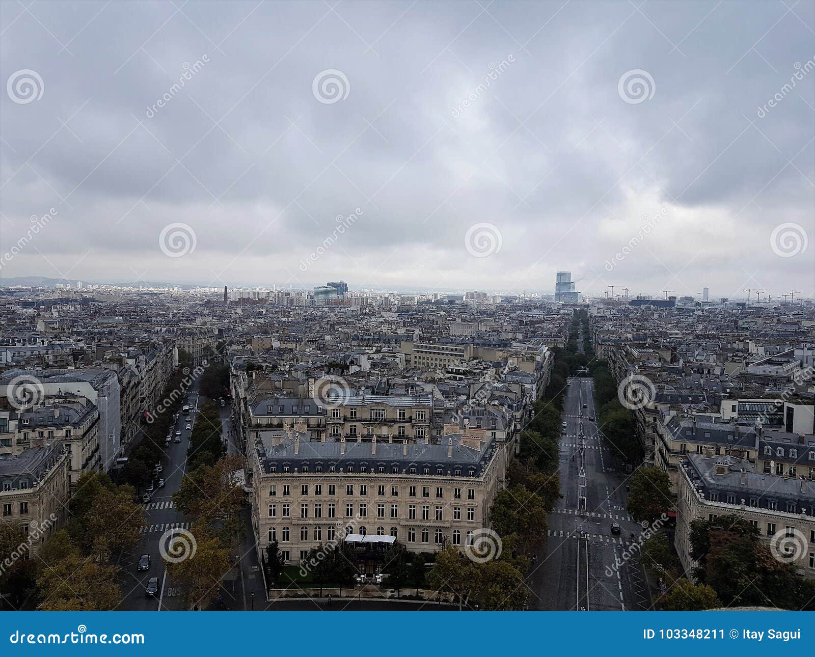 Parallel City Streets in Paris Stock Image - Image of travel, modern ...