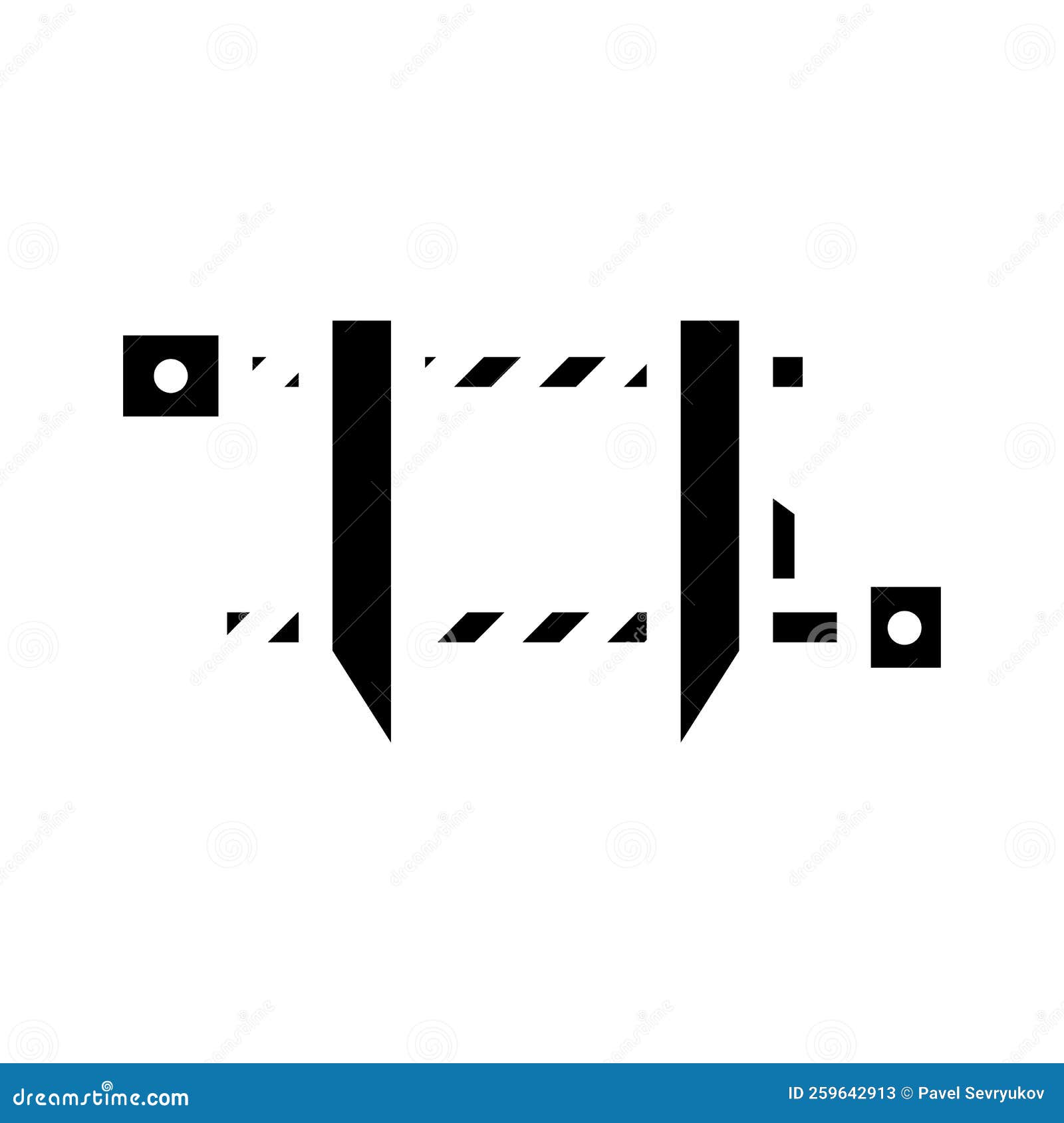 Parallel Clamp Glyph Icon Vector Illustration Stock Illustration ... Parallel Clamp Glyph Icon Vector Illustration Stock Illustration ...