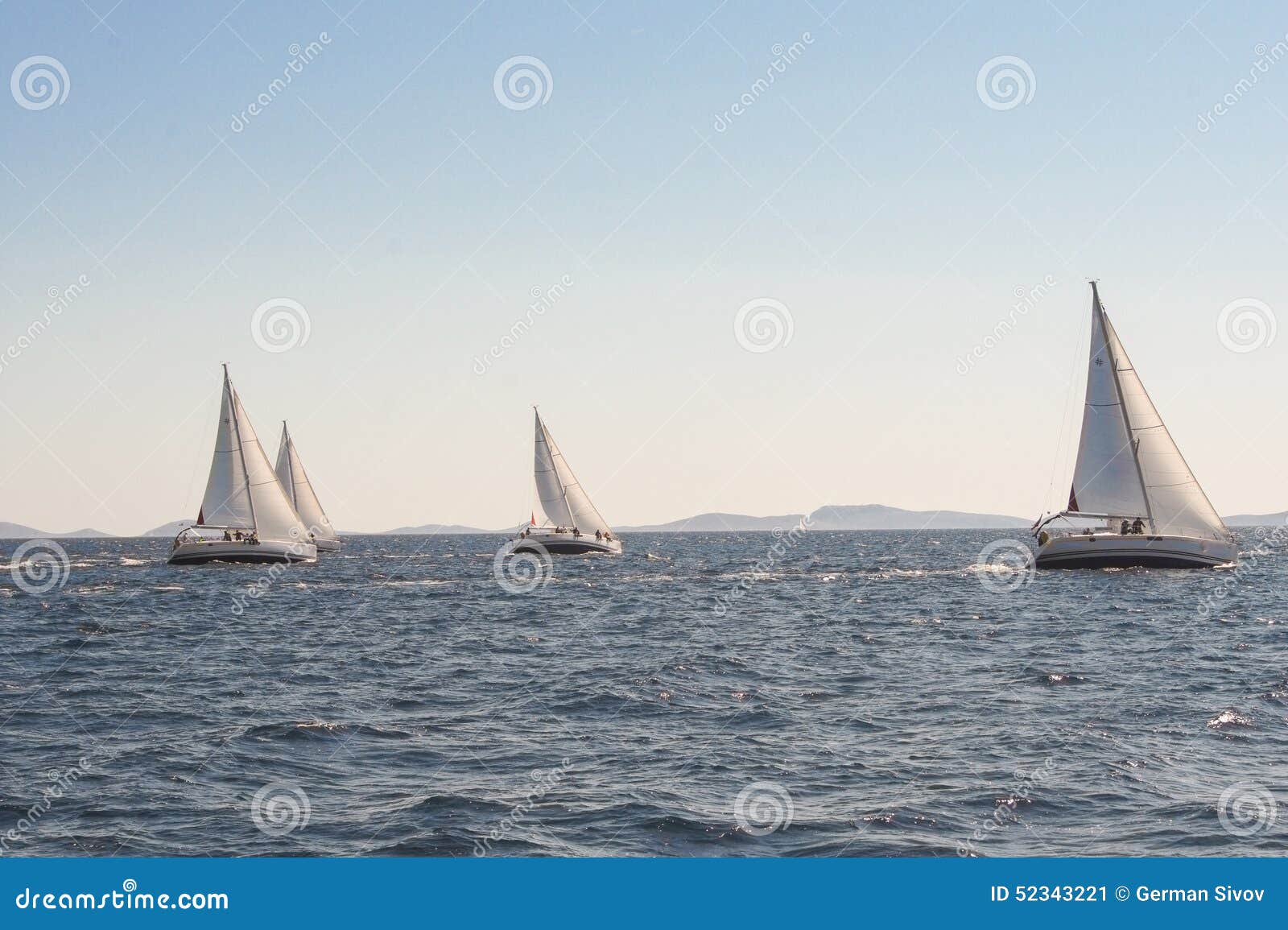 Parallel course stock image. Image of yacht, yachts, competition - 52343221