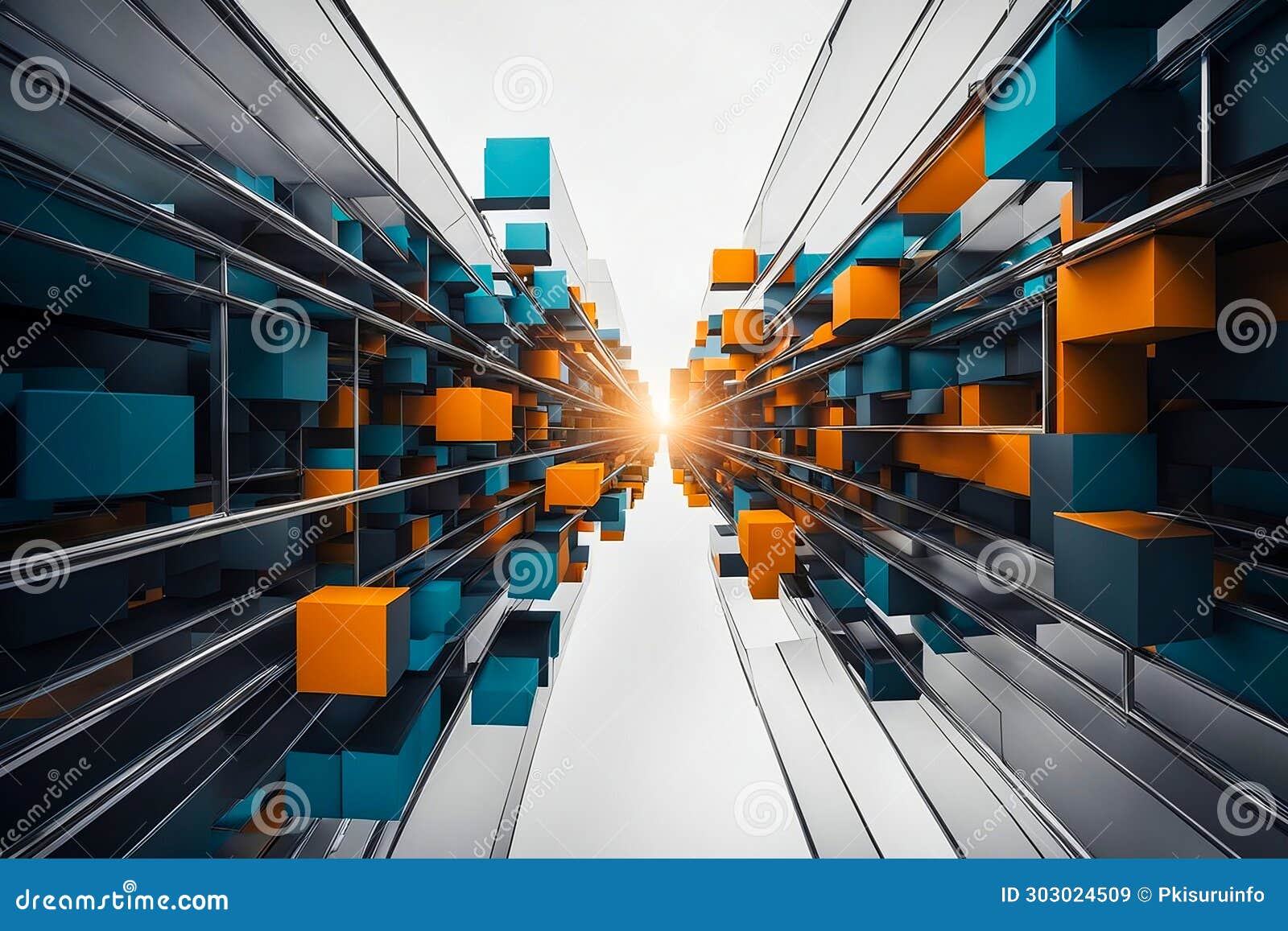 Parallel Dimensions Geometric Abstraction. Abstract Background Stock ...