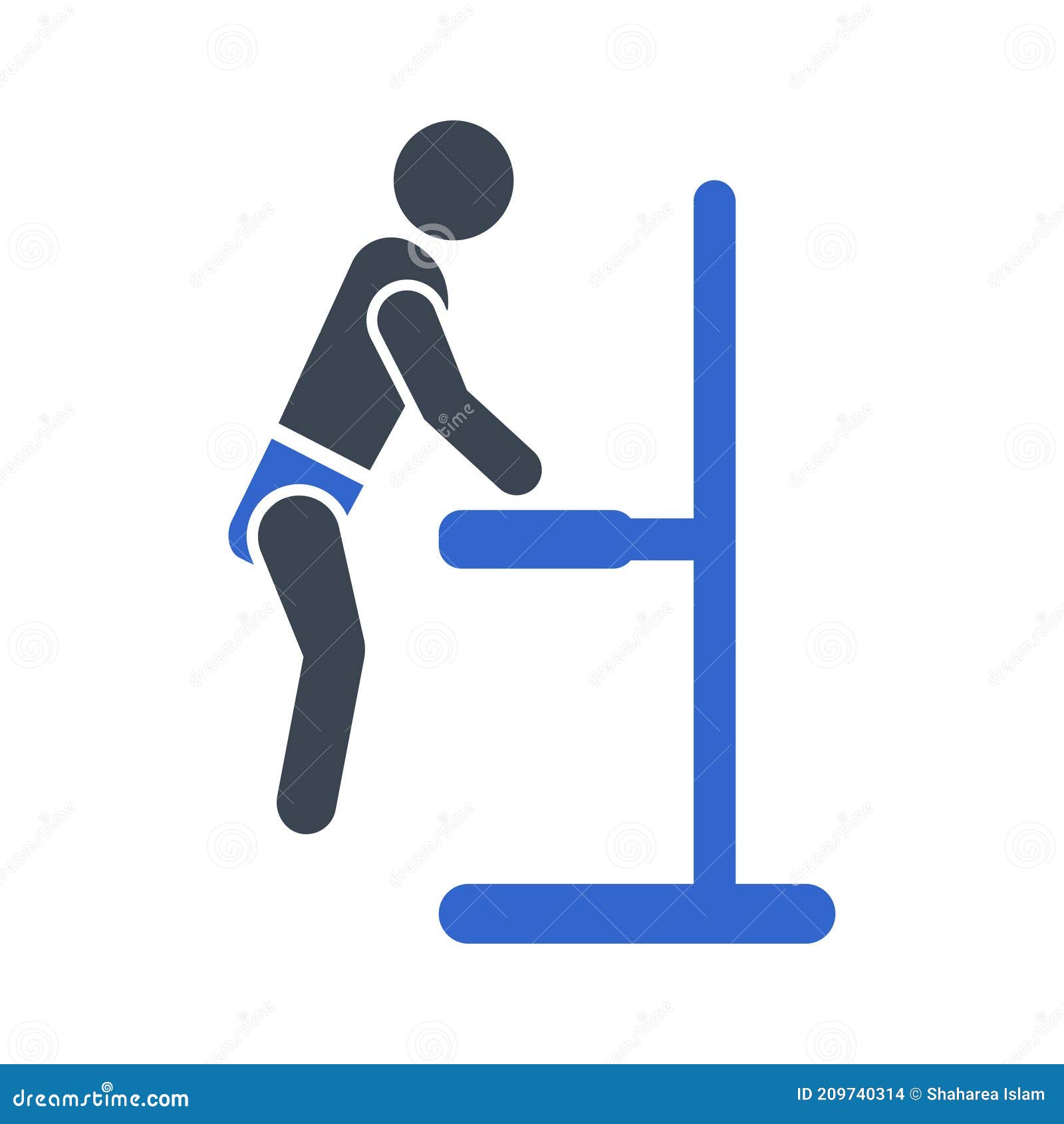 Parallel Dips Exercise Icon Stock Vector - Illustration of builder ...
