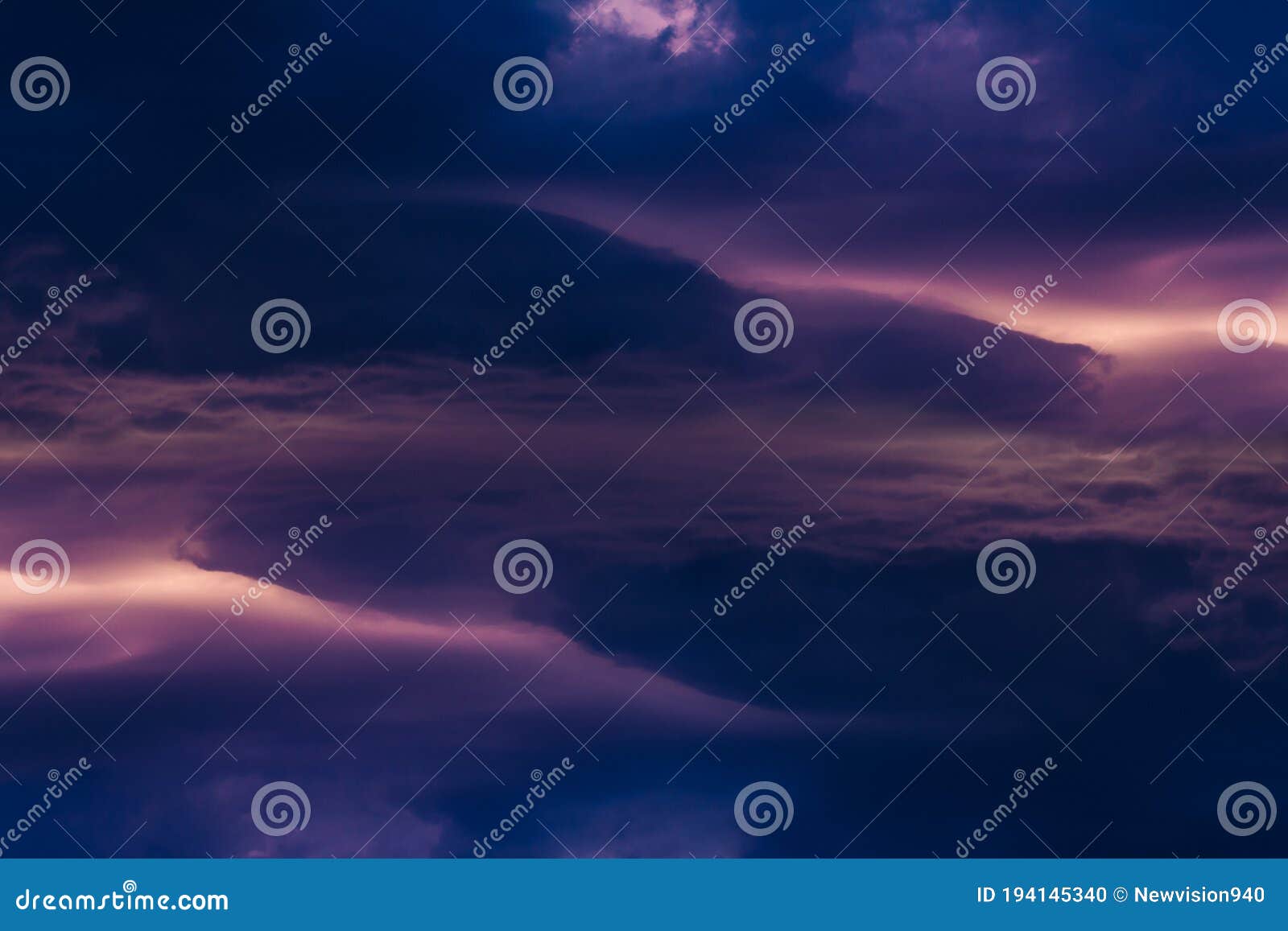 Parallel Dramatic Storm Clouds Space Stock Photo - Image of danger ...