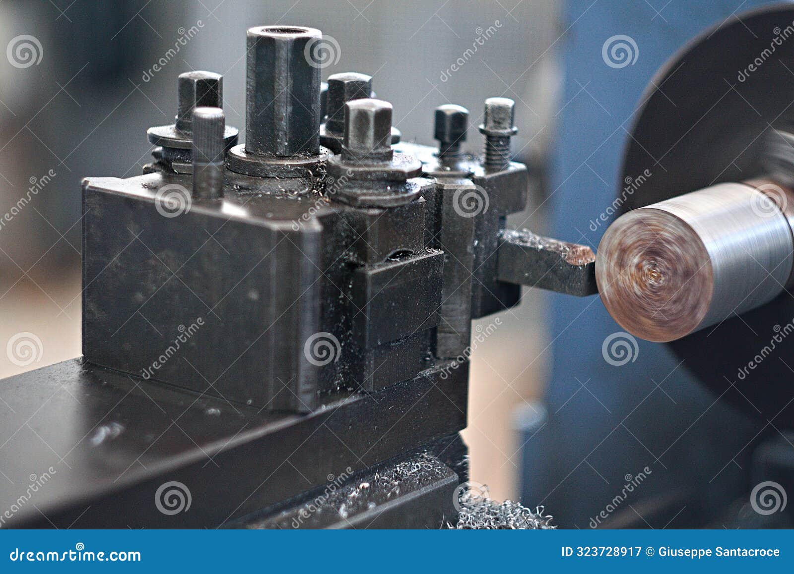 Parallel lathe stock image. Image of detail, cutter - 323728917