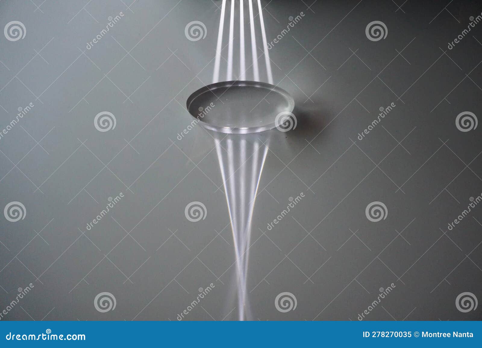 Parallel Light Passes through a Convex Lens and is Refracted into the ...