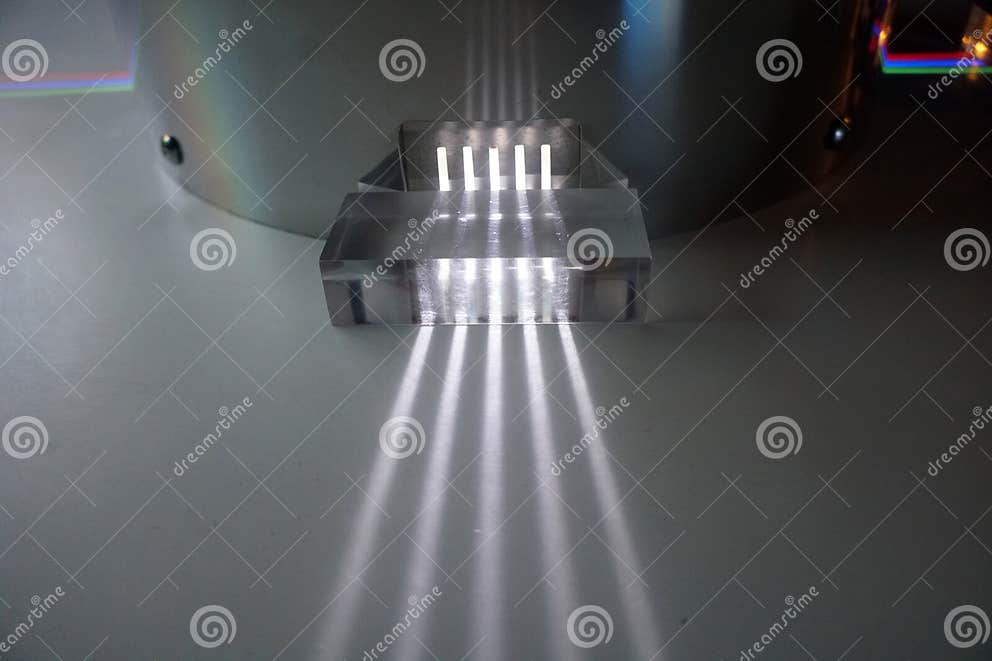 Parallel Light Refracted through a Rectangular Transparent Plastic Rod ...