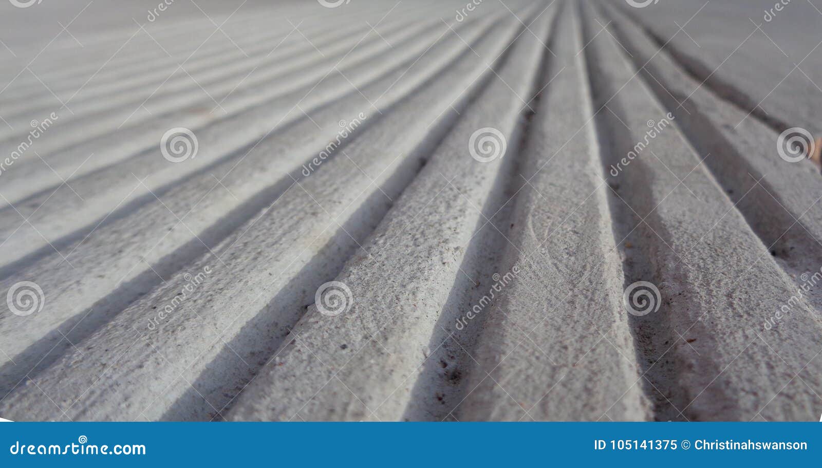 Parallel Lines in Concrete Toward a Horizon Optical Illusion Stock ...