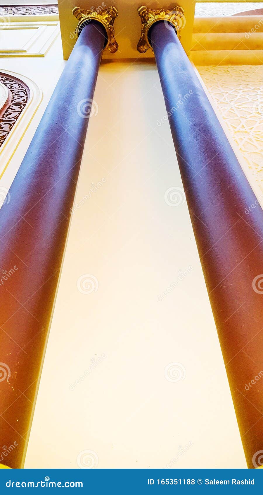 Middle Eastern Architecture Pillars Stock Photo - Image of islam, asia ...