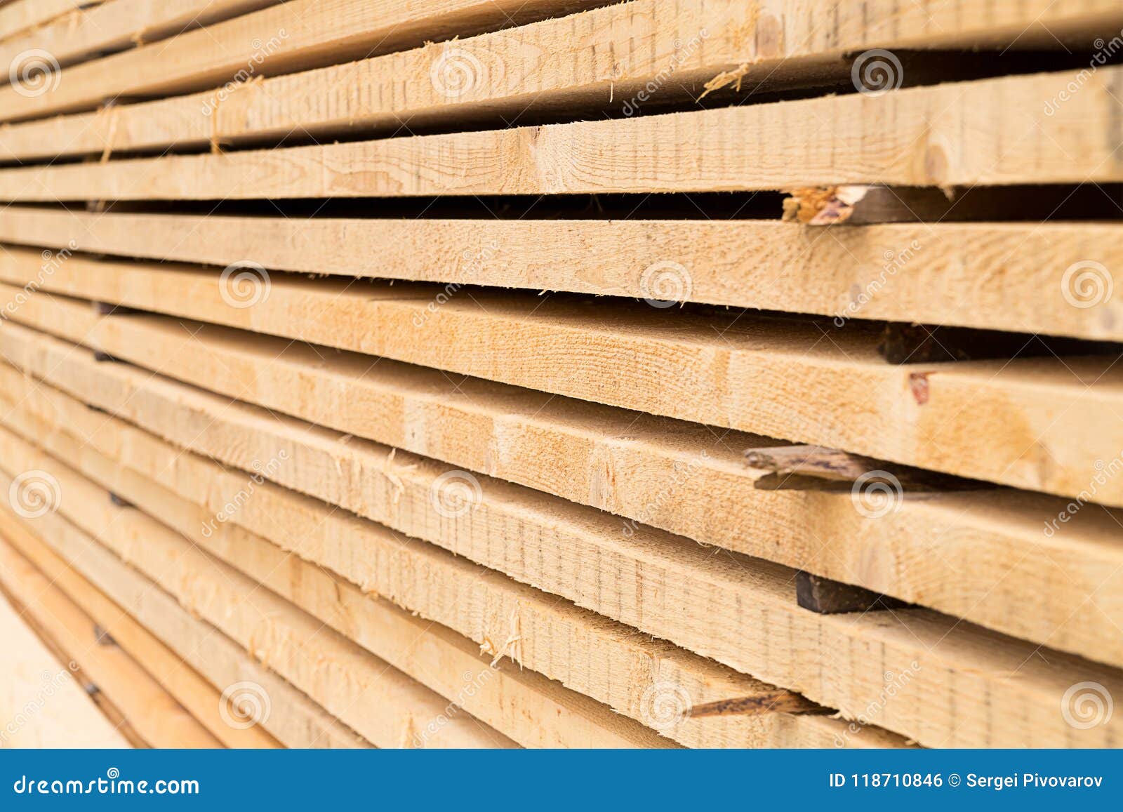 Parallel Pine Boards Repeating with Perspective, the Basis of the ...