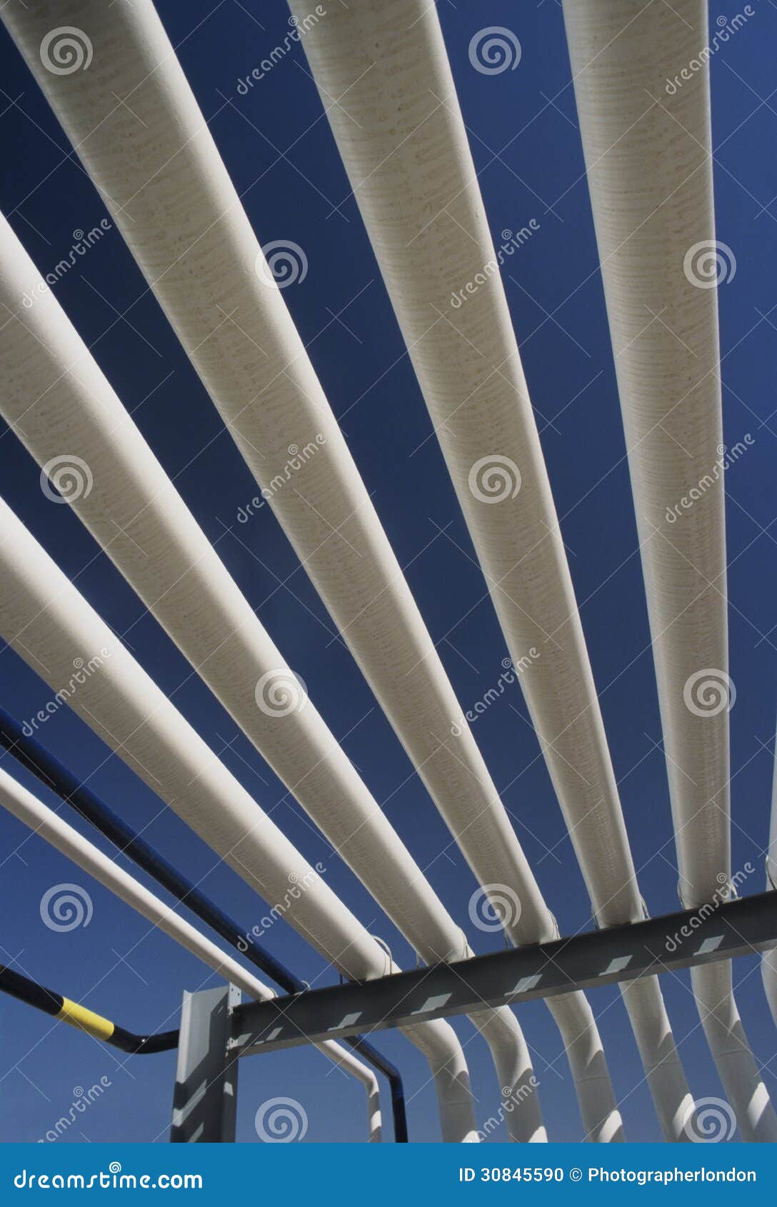 Parallel pipes outside stock photo. Image of power, fuel - 30845590