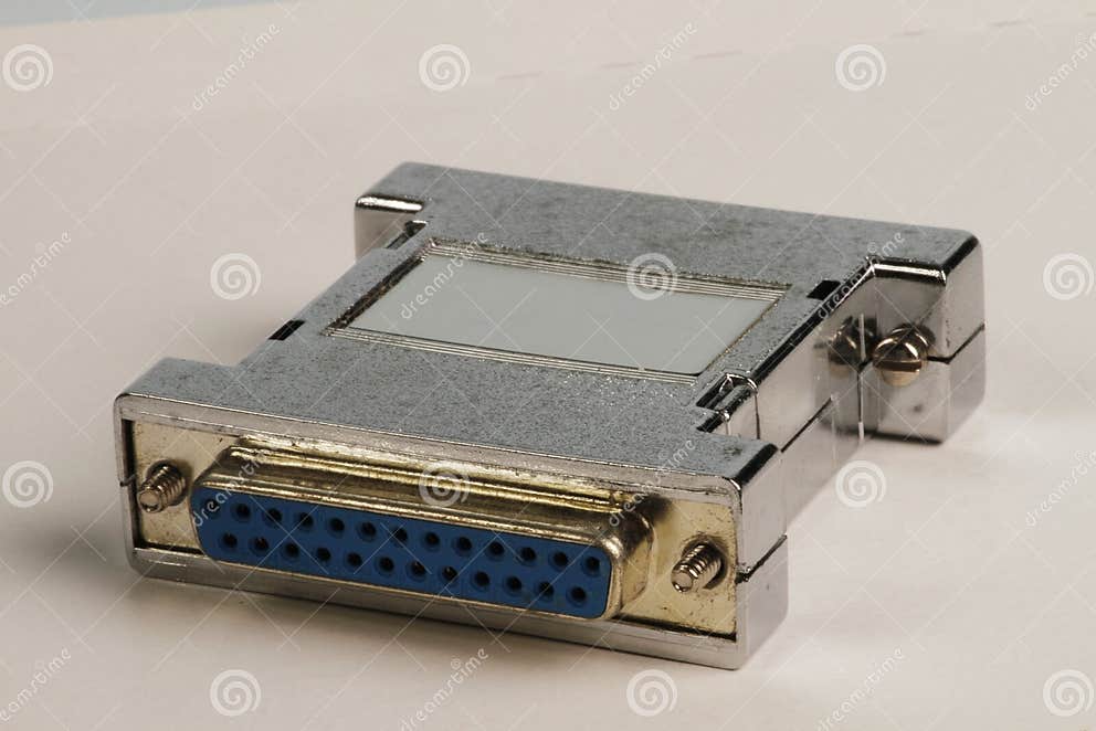 Parallel Port Hardlock for Software. Stock Image - Image of safety ...
