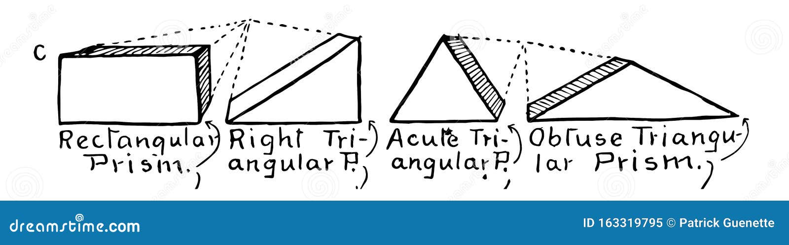 Parallel Prisms Vintage Illustration Stock Vector - Illustration of ...