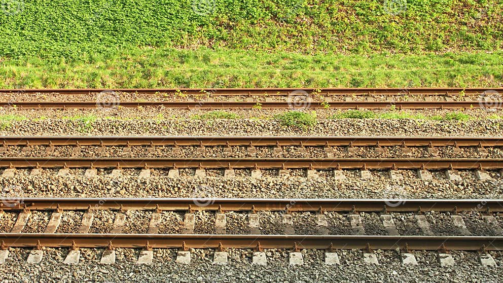 Parallel rail lines stock photo. Image of rust, communications - 23564962