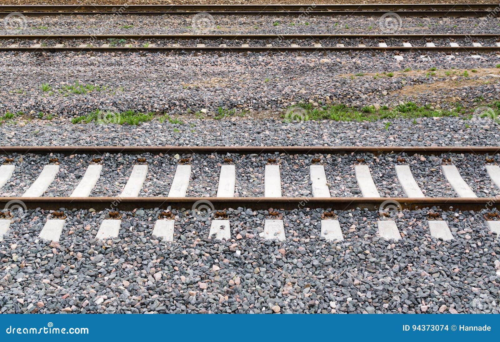 Parallel railway tracks stock photo. Image of logistics - 94373074