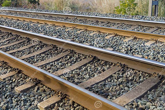 Parallel train railways stock image. Image of transport - 167362105