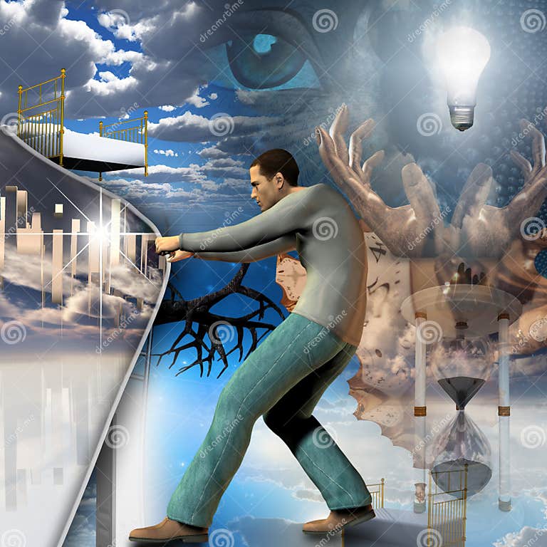 Parallel Realities stock illustration. Illustration of embark - 124165741