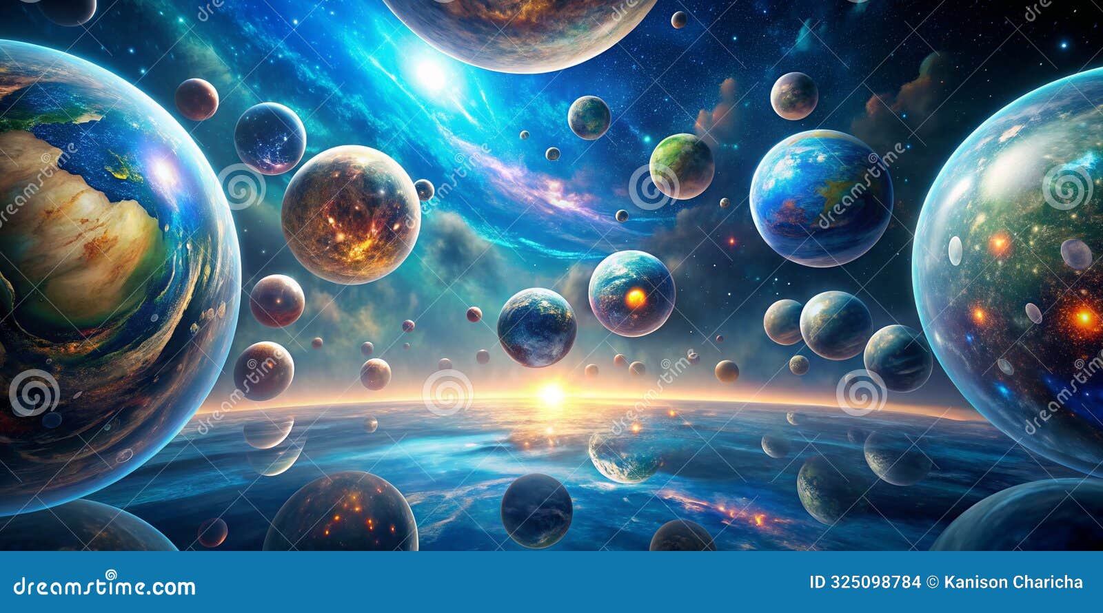 Parallel Universes Visualizations AI-Generated Content Stock Photo ...
