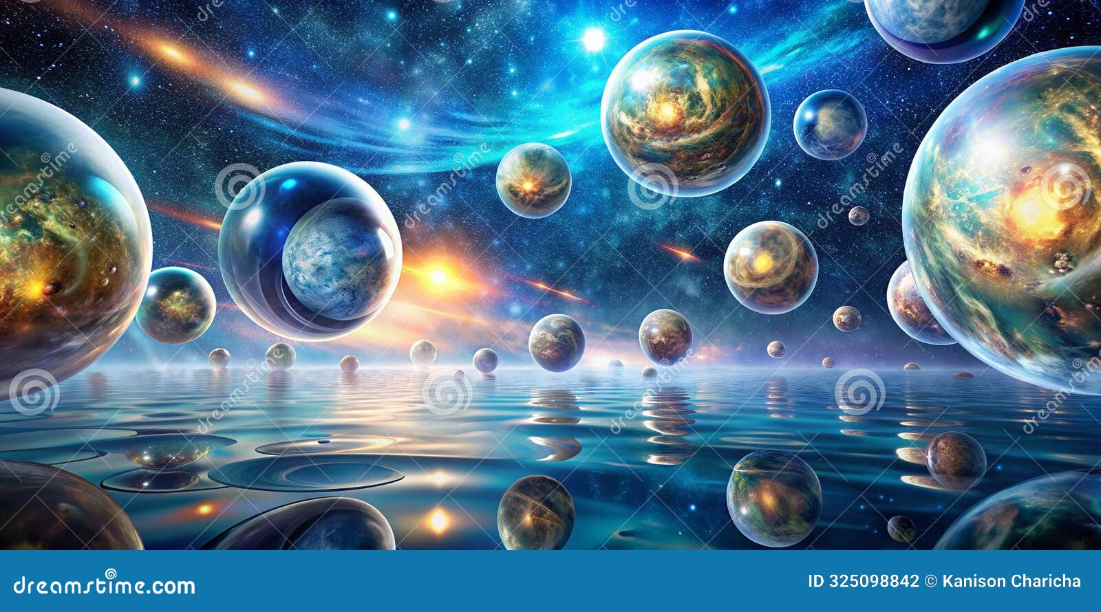 Parallel Universes Visualizations AI-Generated Content Stock Photo ...