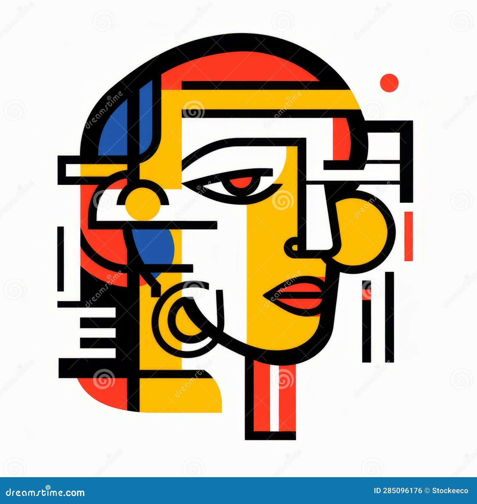 Parallel Vector De Stijl: Modern Contrast Line Illustration Stock ...