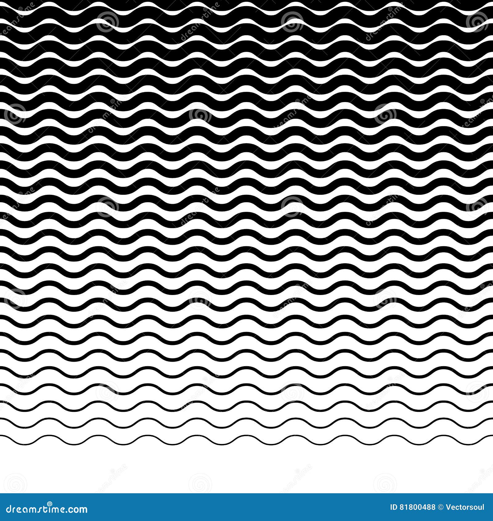 Parallel Wavy-zigzag Horizontal Lines - Horizontally Repeatable Stock ...