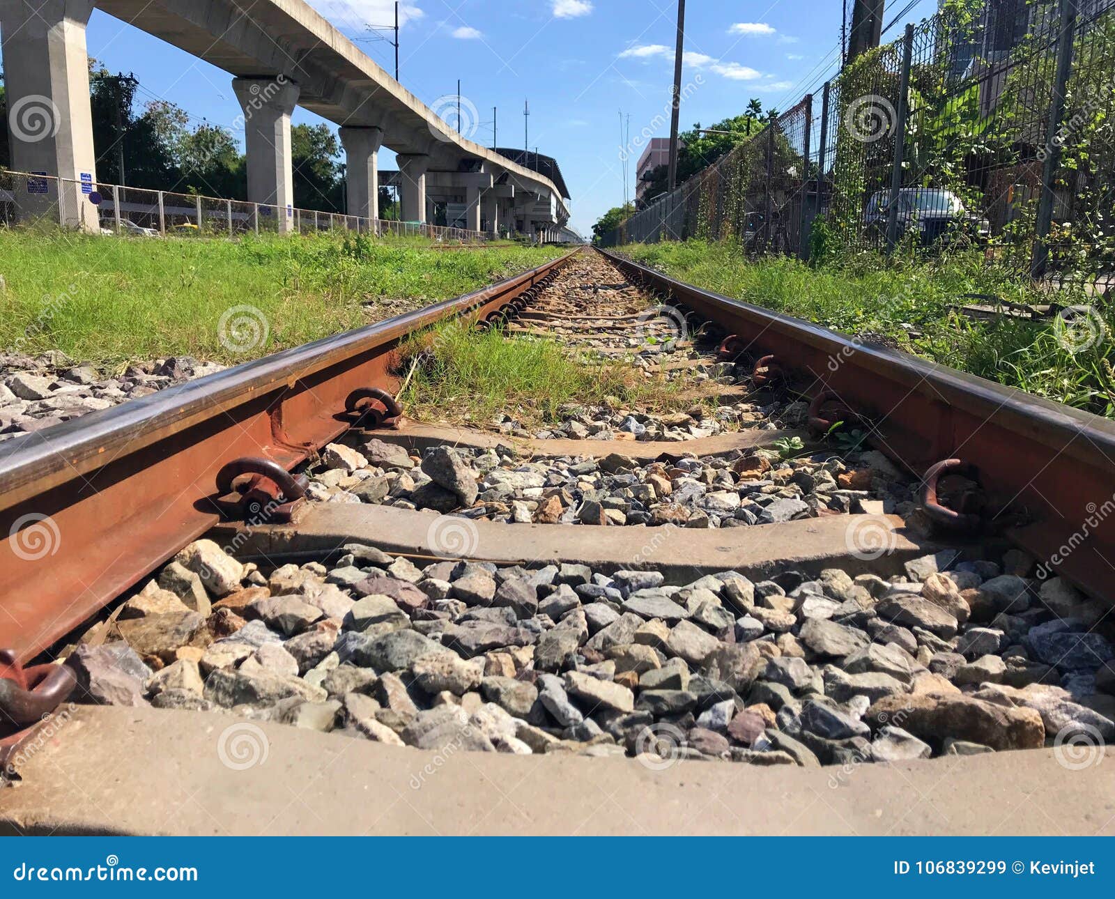 A Parallel Way of Classic and Modern Railway Stock Image - Image of ...