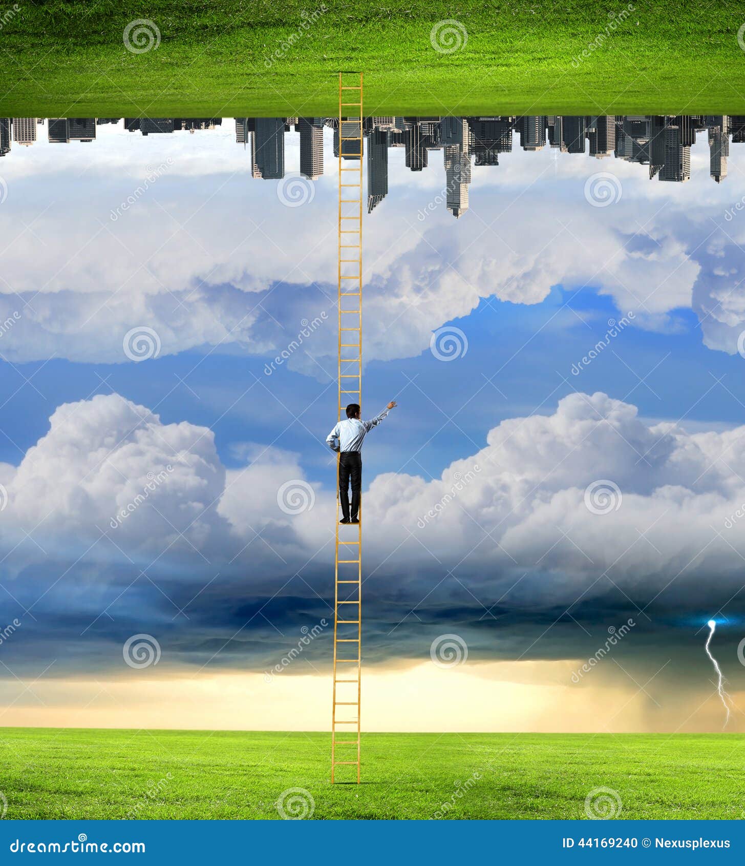 Parallel worlds stock photo. Image of ecology, confident - 44169240