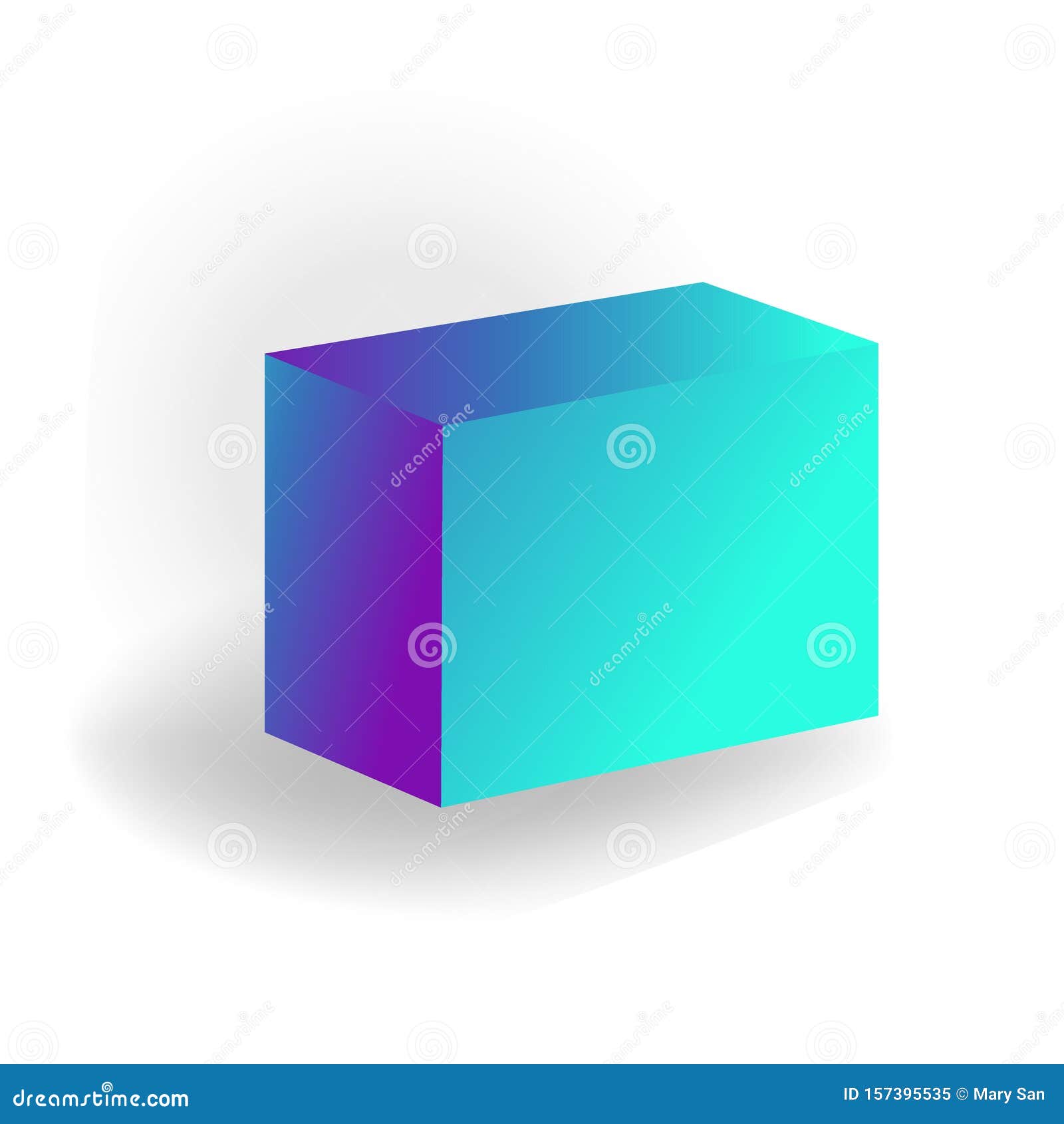 Parallelepiped Shape. Vector Geometry Figure | CartoonDealer.com #126374712