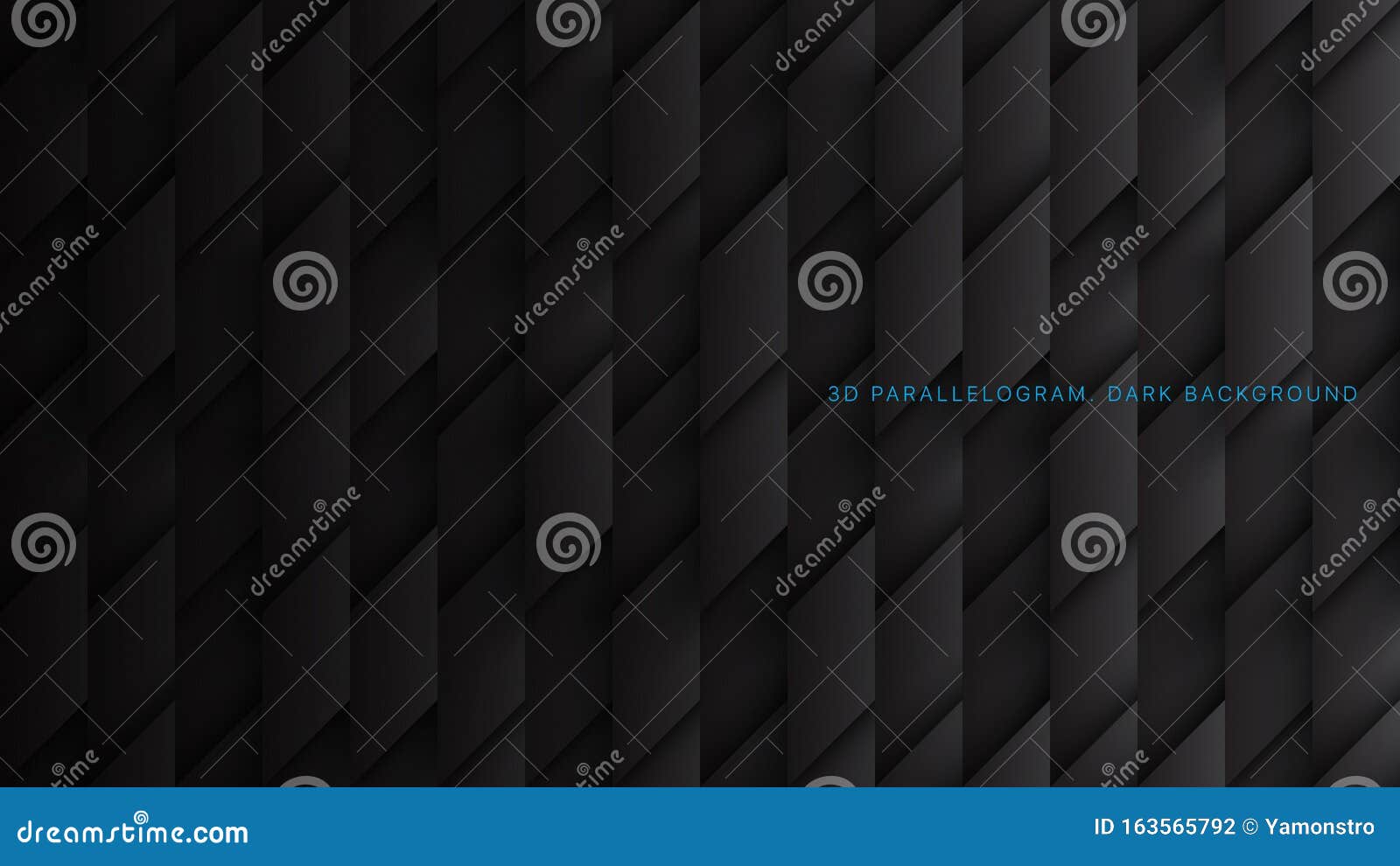 Black Parallelogram Pattern Design In Metallic Background. Vector ...