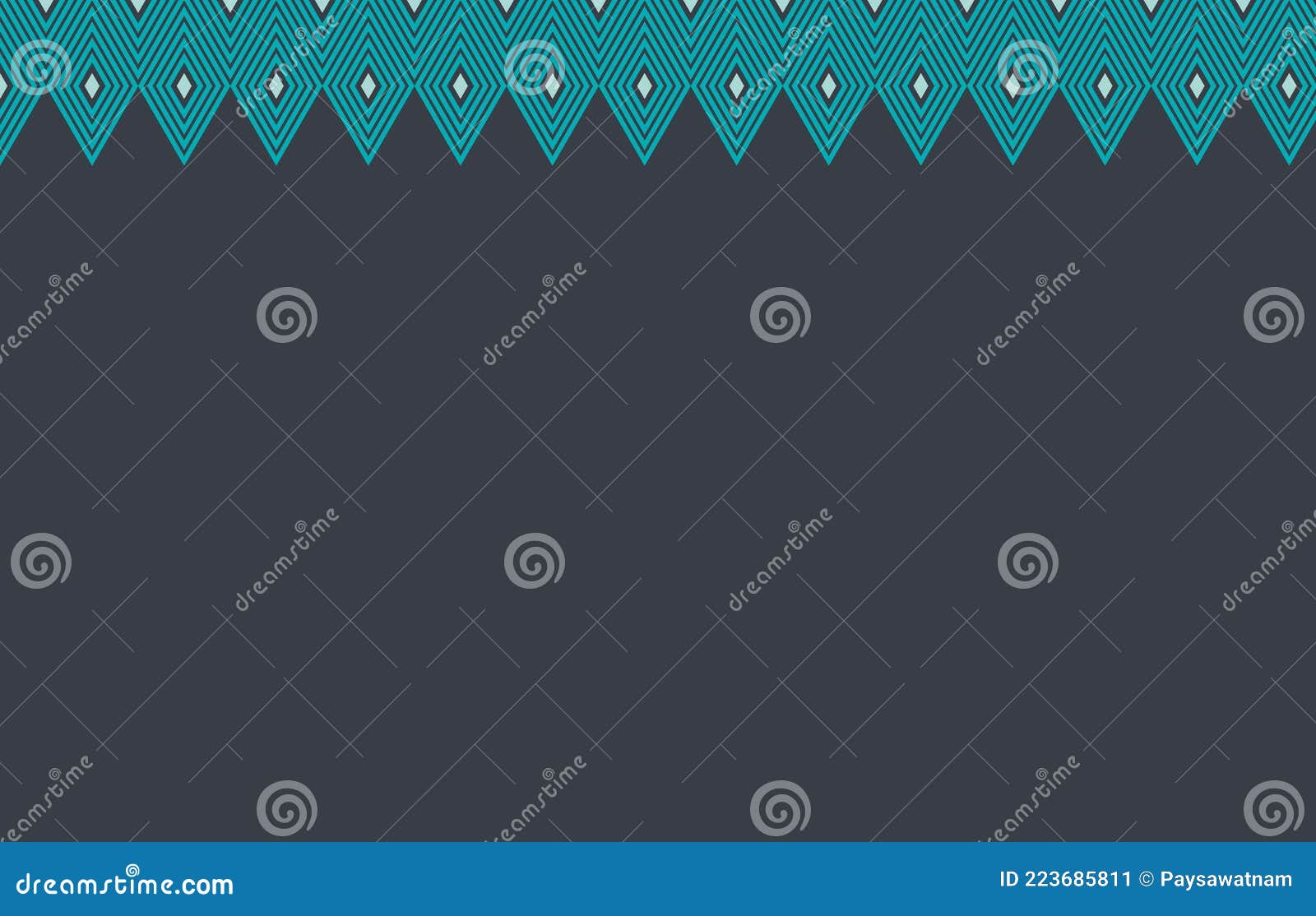Parallelogram Blue Geometric Pattern Seamless Pattern Design with Blank ...