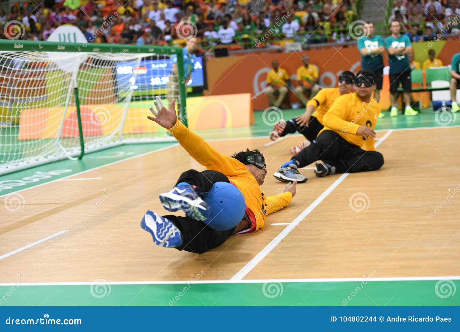 Paralympic Goalball imagen de archivo editorial. Imagen de brasil ...
