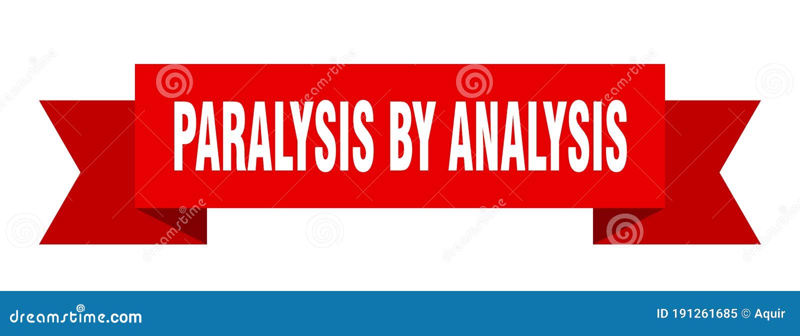 Paralysis By Analysis Stamp Vector Illustration | CartoonDealer.com ...