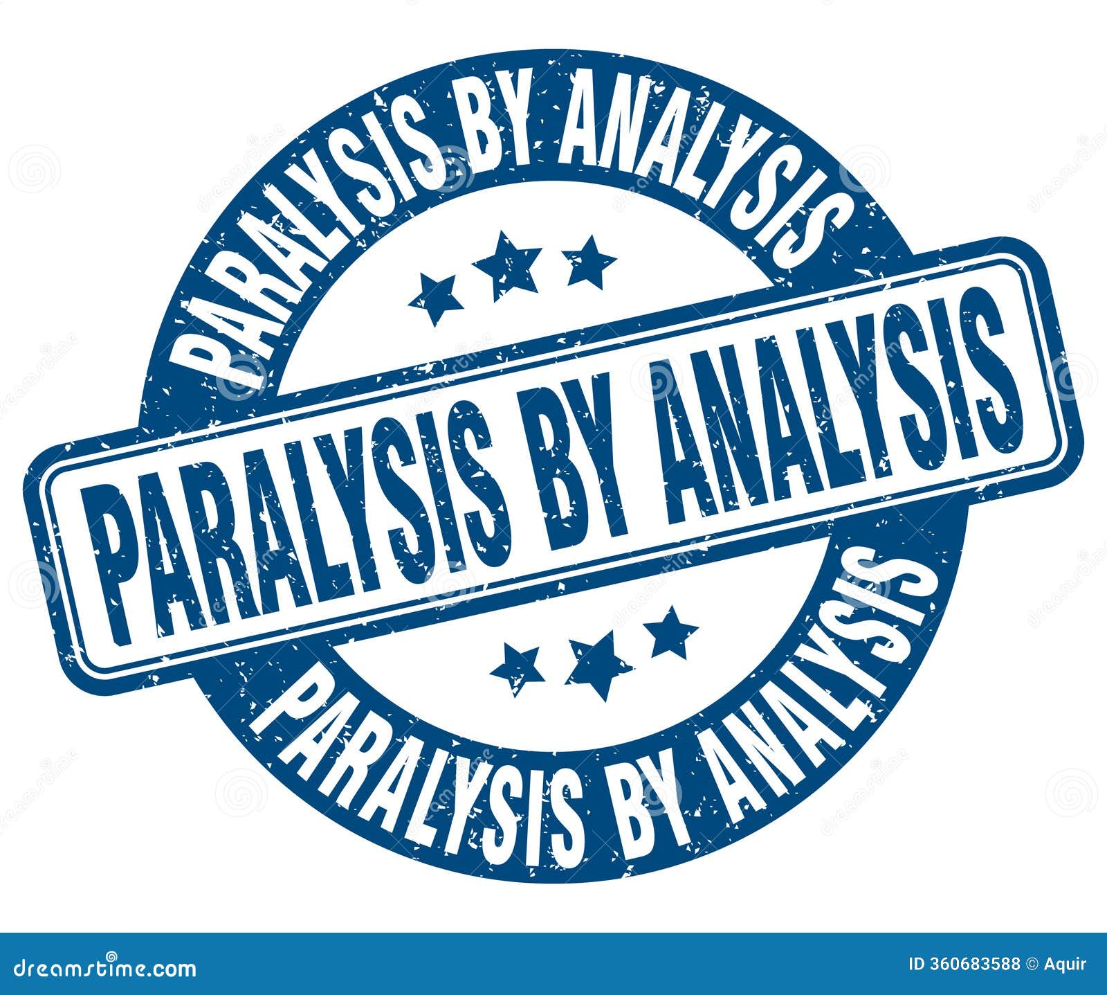 Paralysis By Analysis Sticker. Paralysis By Analysis Sign On ...