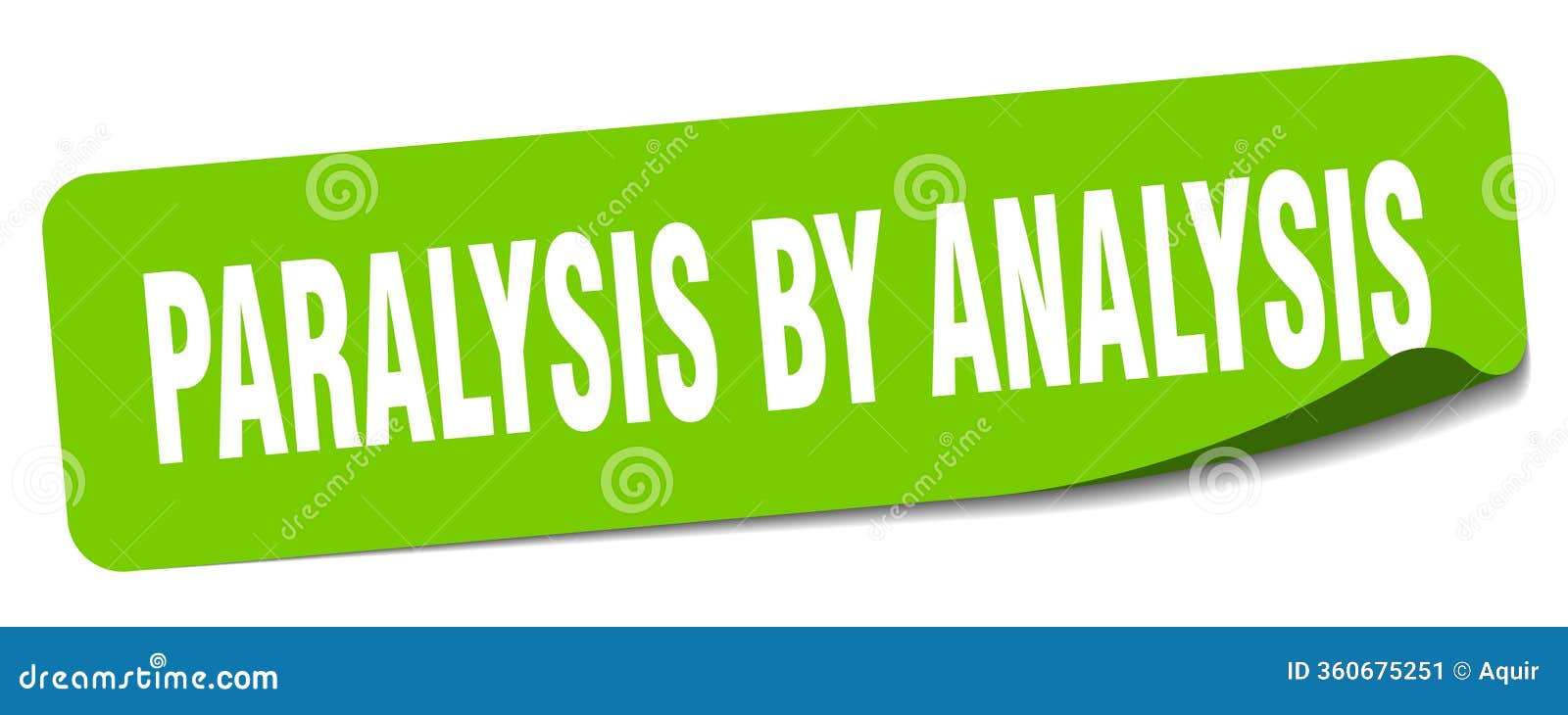 Paralysis By Analysis. Paralysis By Analysis Round Pink Label Isolated ...