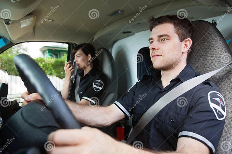 Paramedic Ambulance Driver stock photo. Image of happy - 22212996