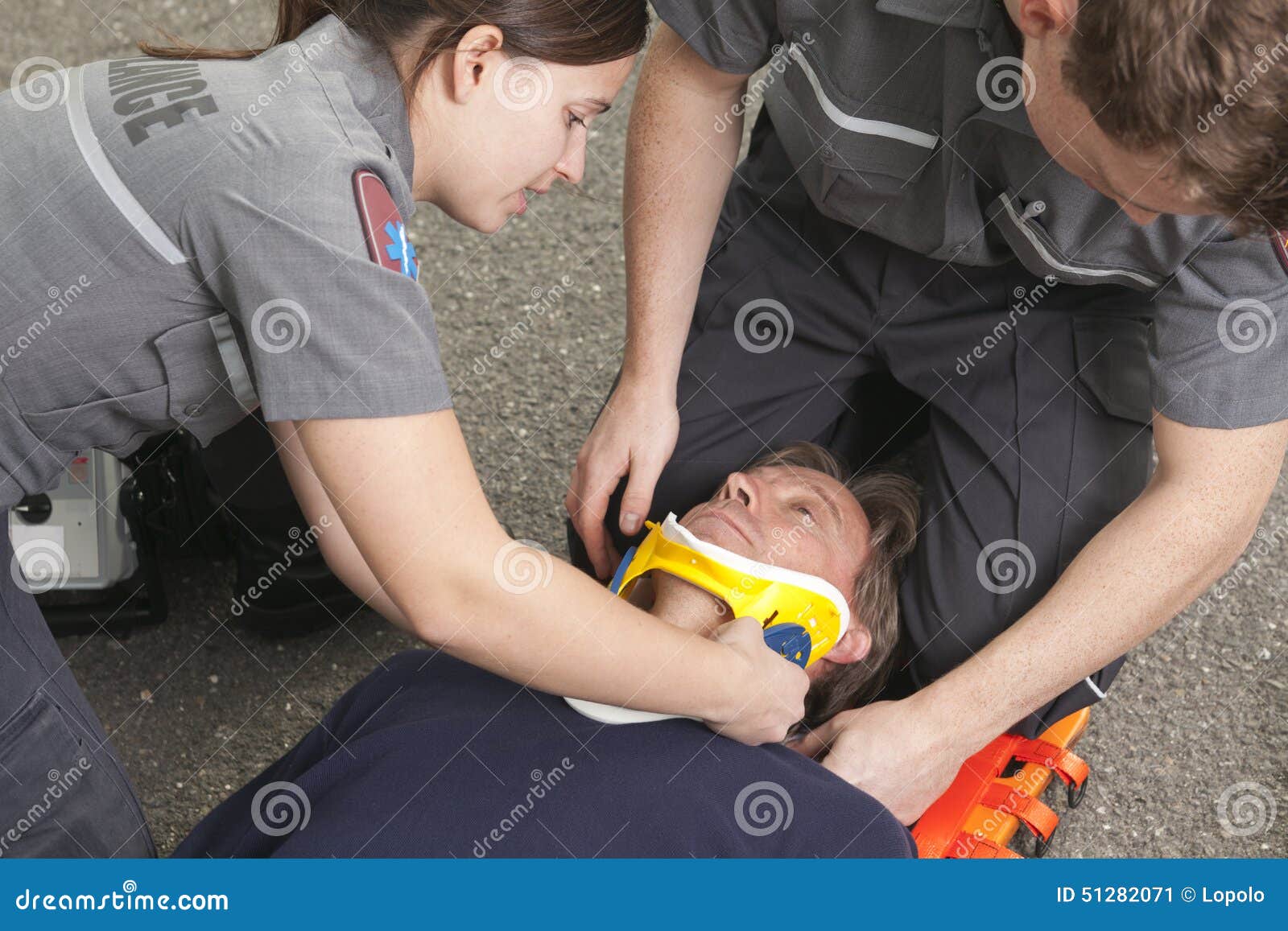 Paramedic employee stock image. Image of collar, patient - 51282071