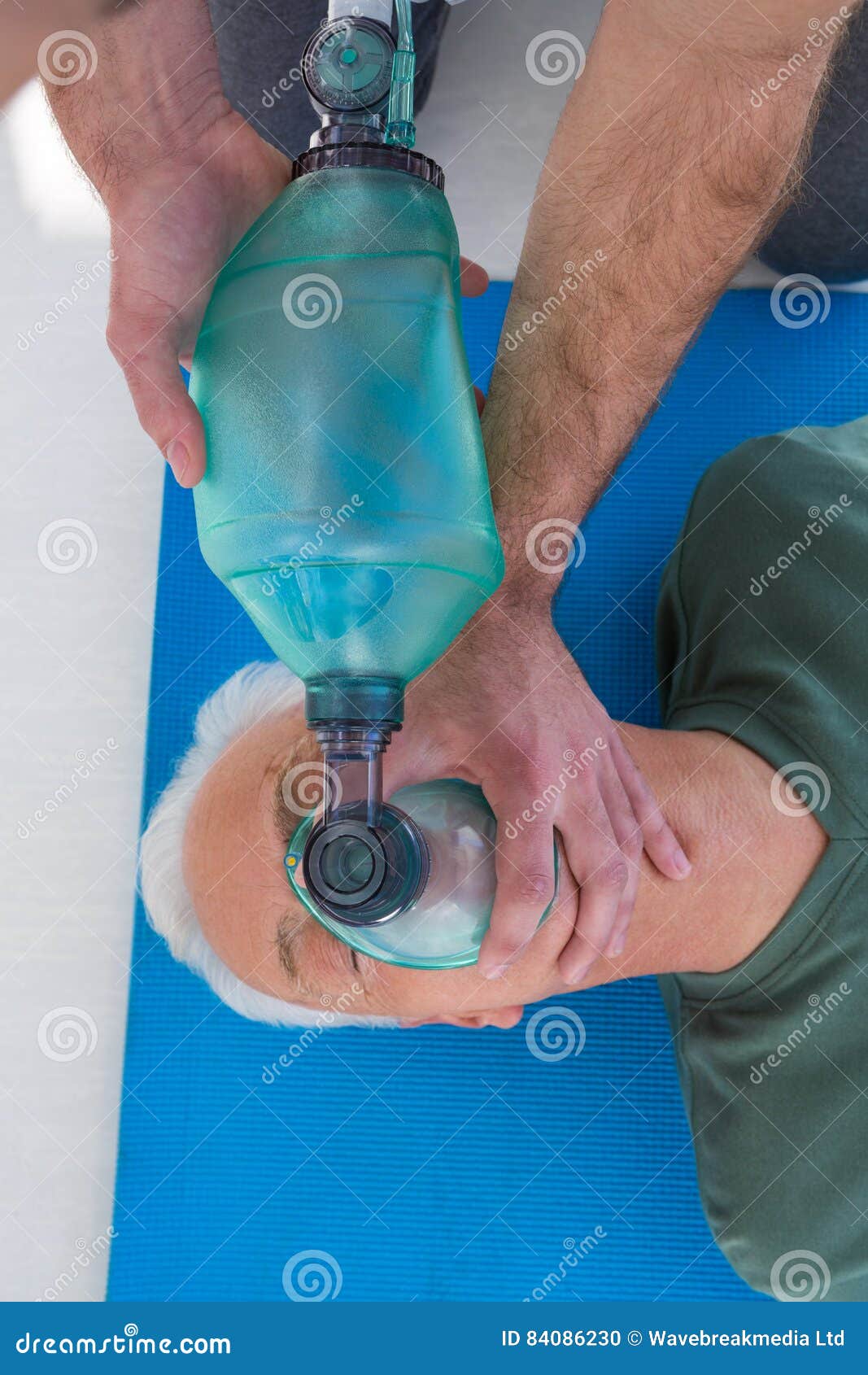 Paramedic Performing Resuscitation on Patient Stock Photo - Image of ...