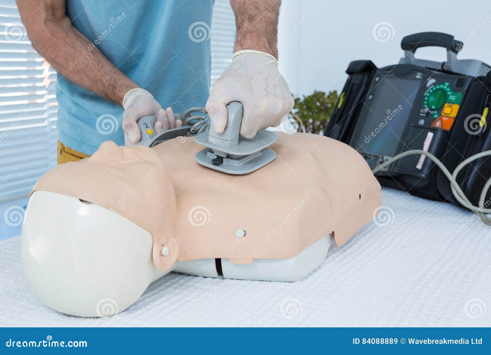 Paramedic Practicing Resuscitation On Dummy Royalty-Free Stock Image ...